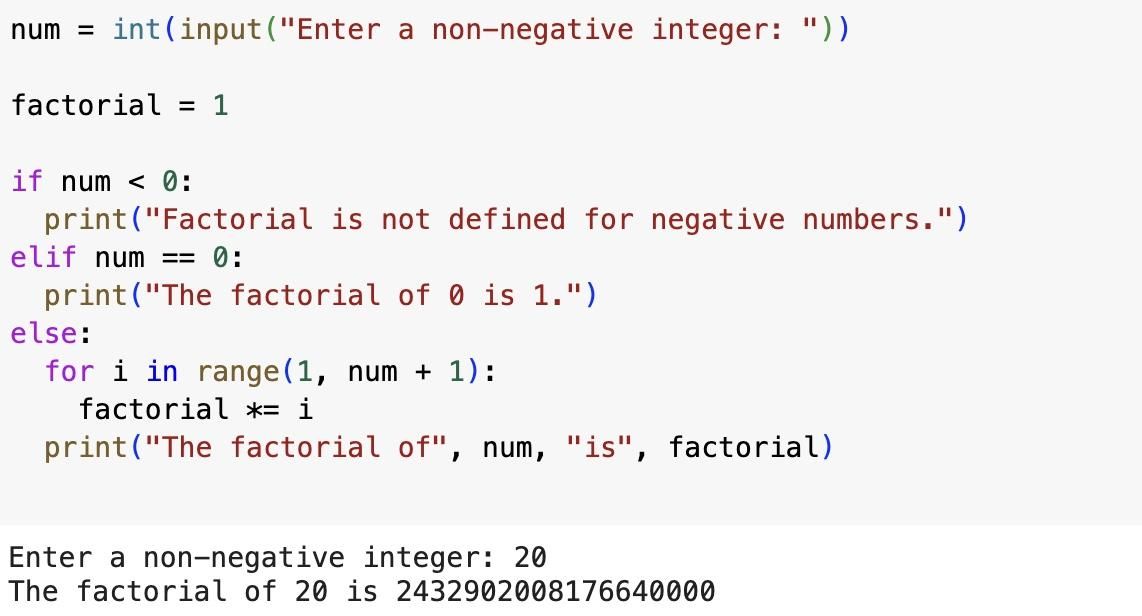 Basics of Python - Factorial Calculator : 6 Steps (with Pictures ...