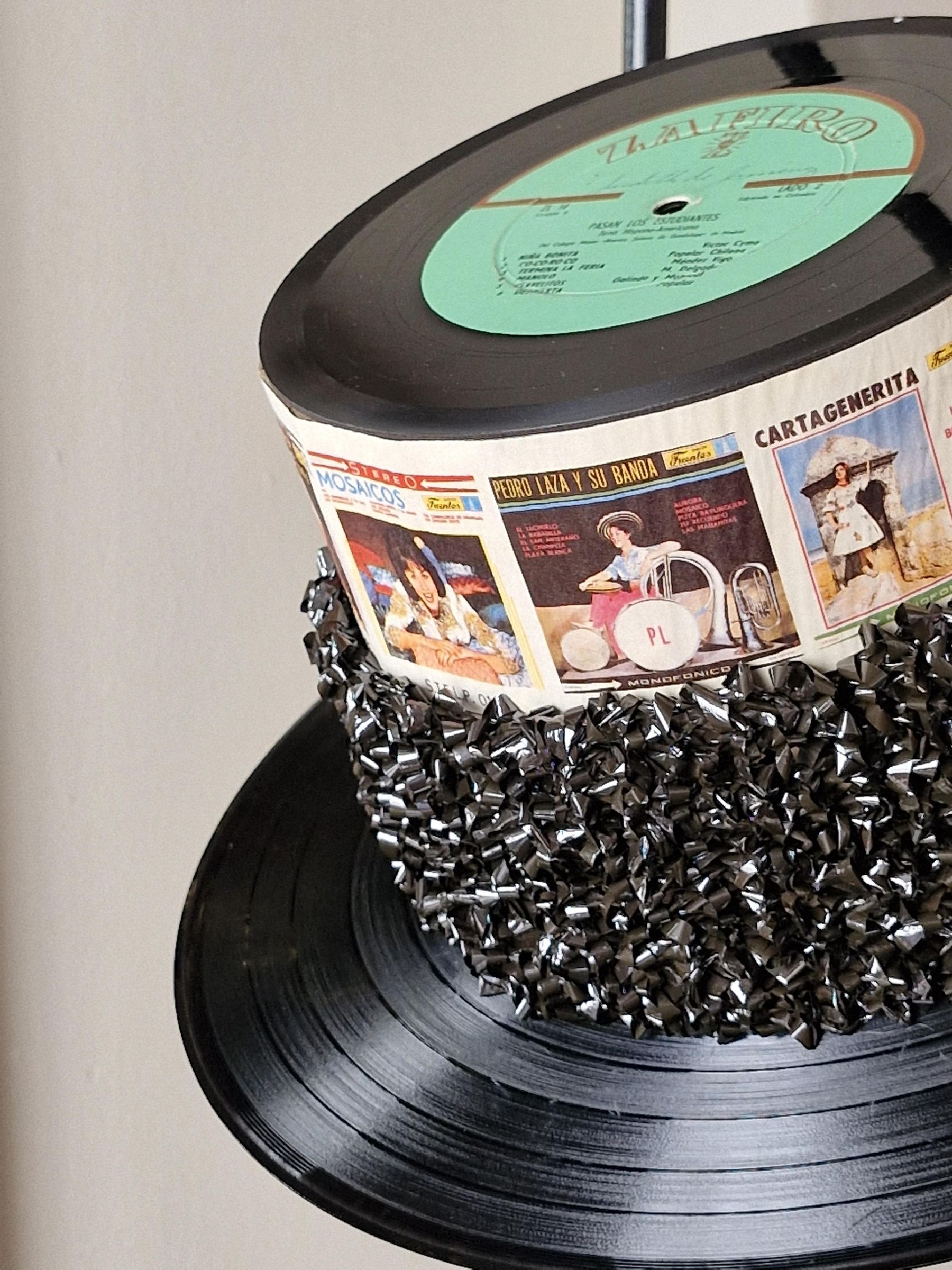 60s-Inspired Top Hat Made From Vinyl Records and Cassette Tapes : 10 ...