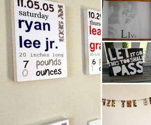 DIY Quote Wall Art - Instructables