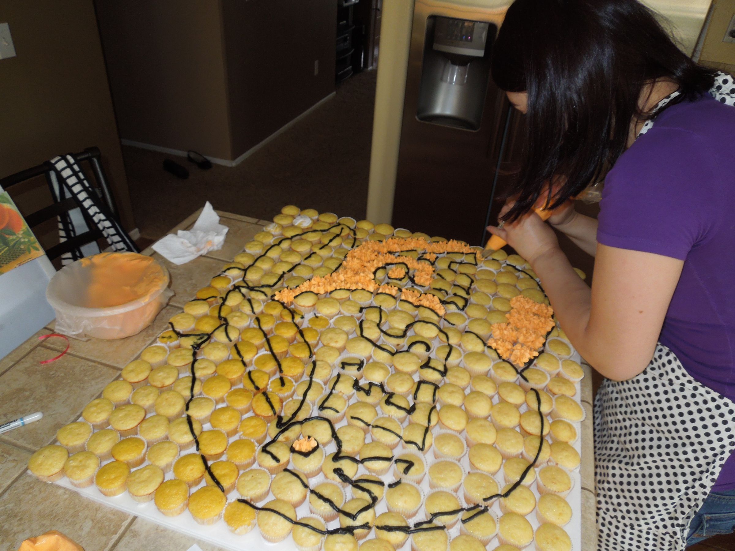 Orange Cupcake Mural (with Pictures) - Instructables