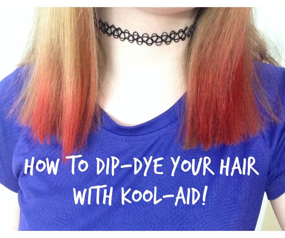 How to Dip-Dye Your Hair With Kool-Aid : 5 Steps (with Pictures ...