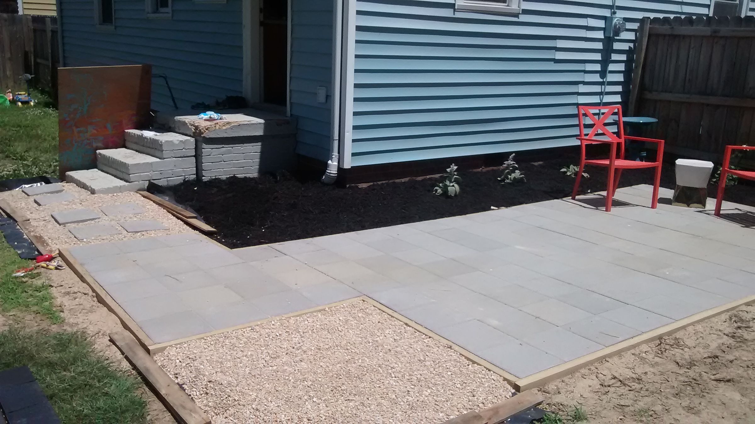 Building a Simple Patio Using Paving Stones : 9 Steps (with Pictures ...