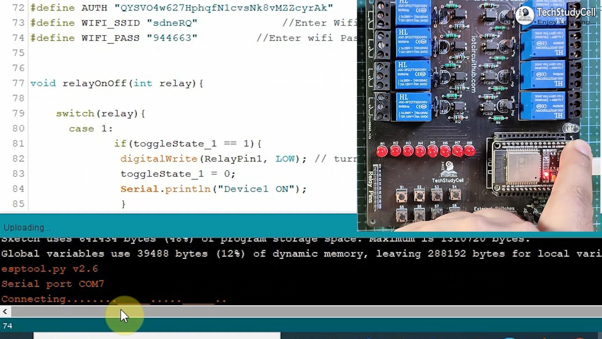 Smart Home Automation Using Blynk & ESP32 IoT Projects | WiFi & Manual ...