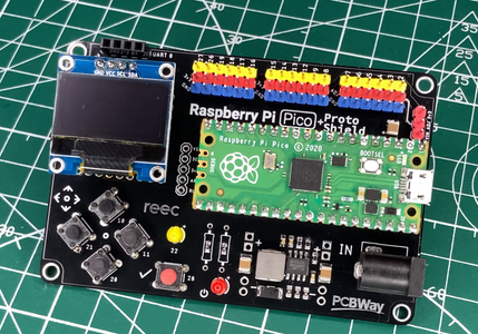 Raspberry Pi Pico Robotic Arm & Snake Game With +Proto Shield : 3 Steps - Instructables