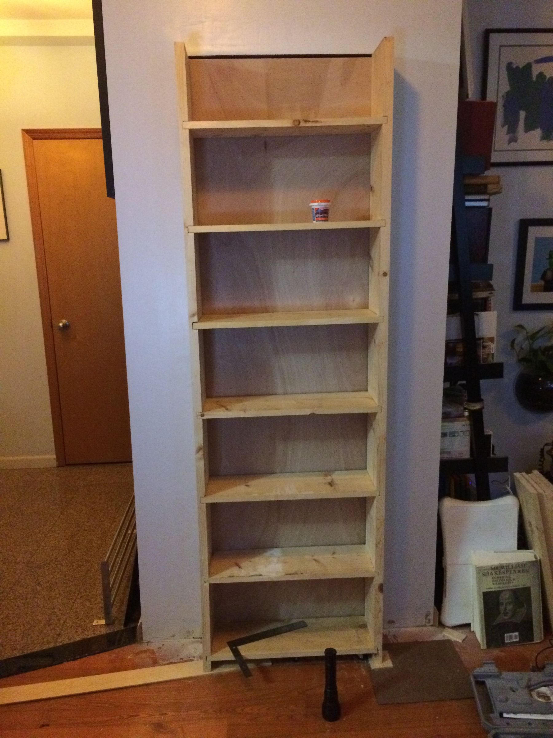 Super SIMPLE Secret Bookshelf Door & Book Unlock Mechanism : 9 Steps ...