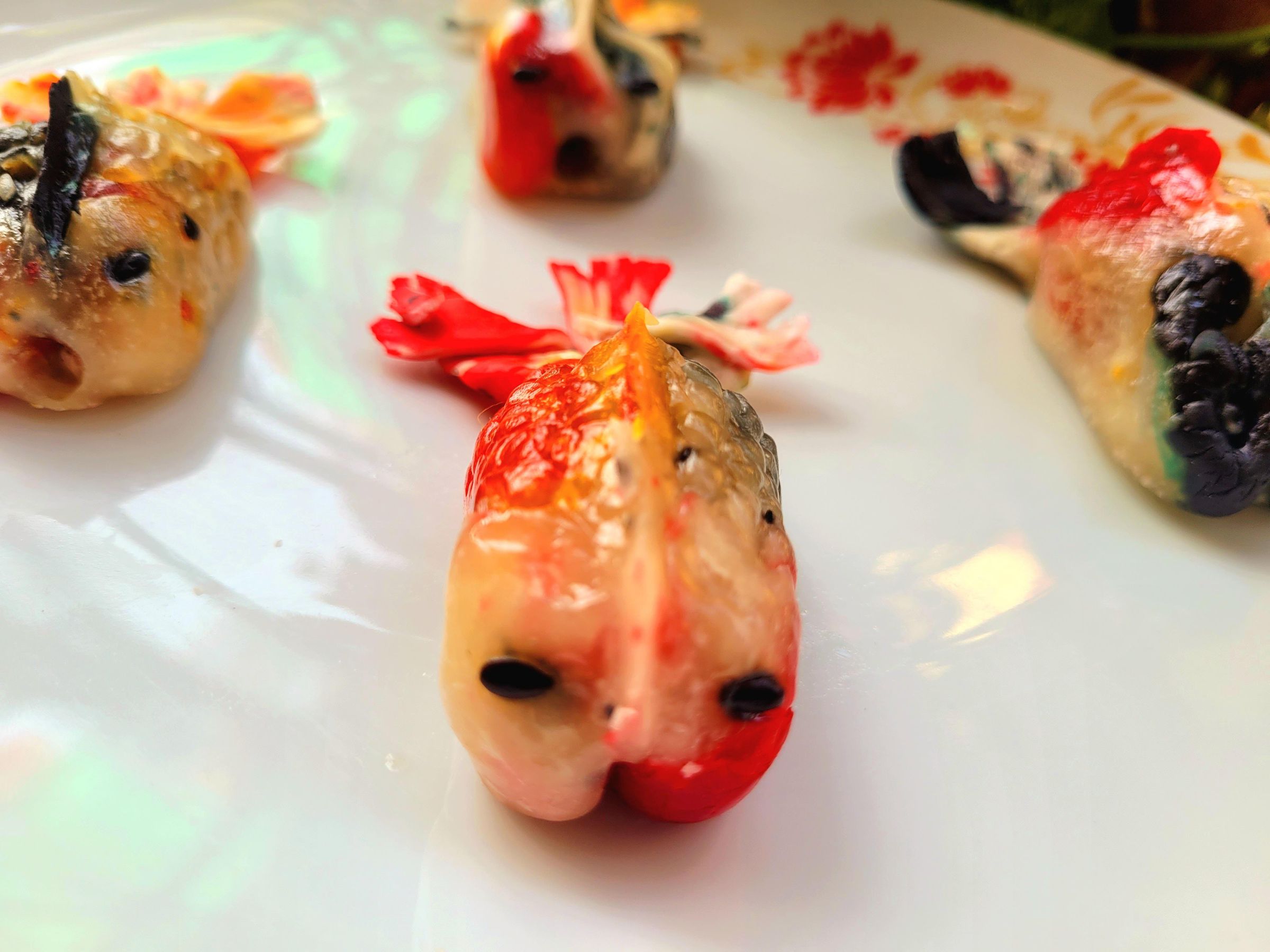 Rice Koi Goldfish With Multigrain Pudding Filling : 13 Steps (with ...