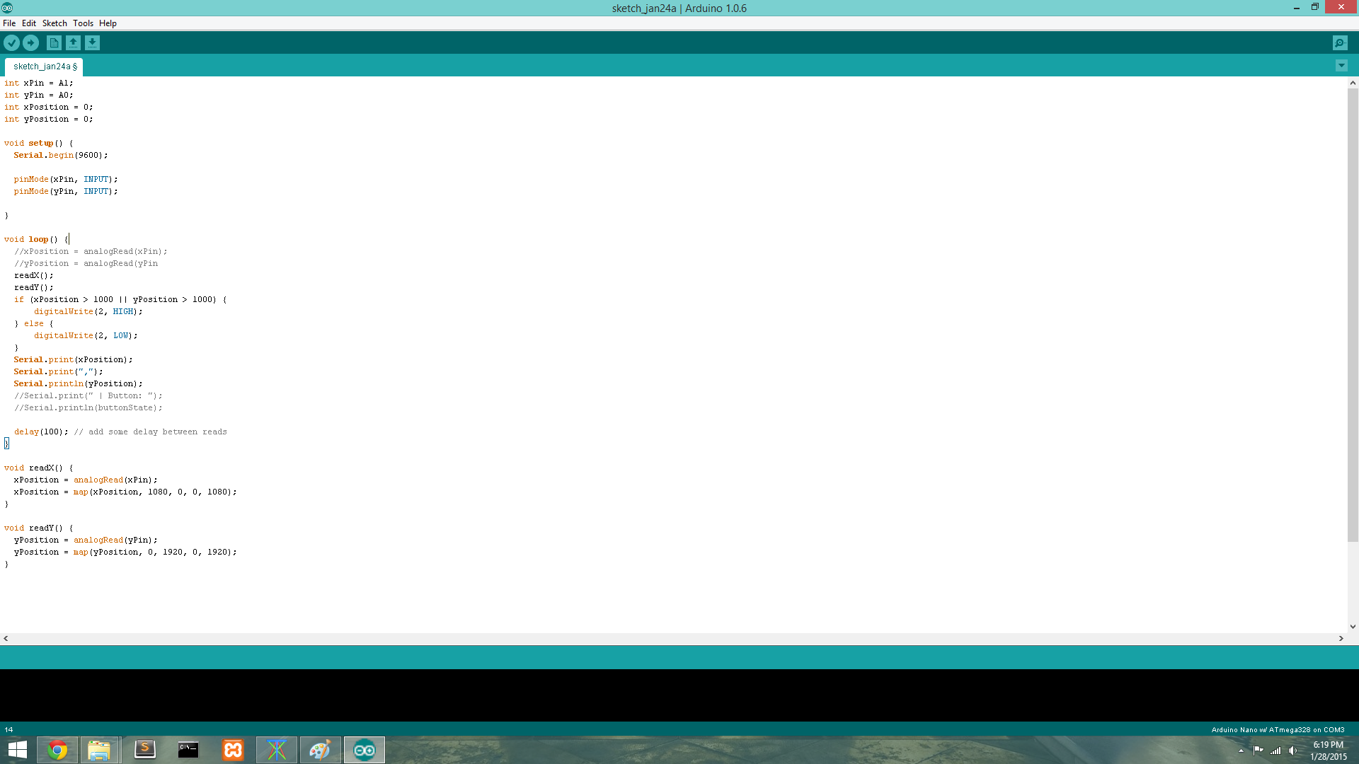 Arduino Thumbstick Controlling Computer Cursor : 7 Steps - Instructables