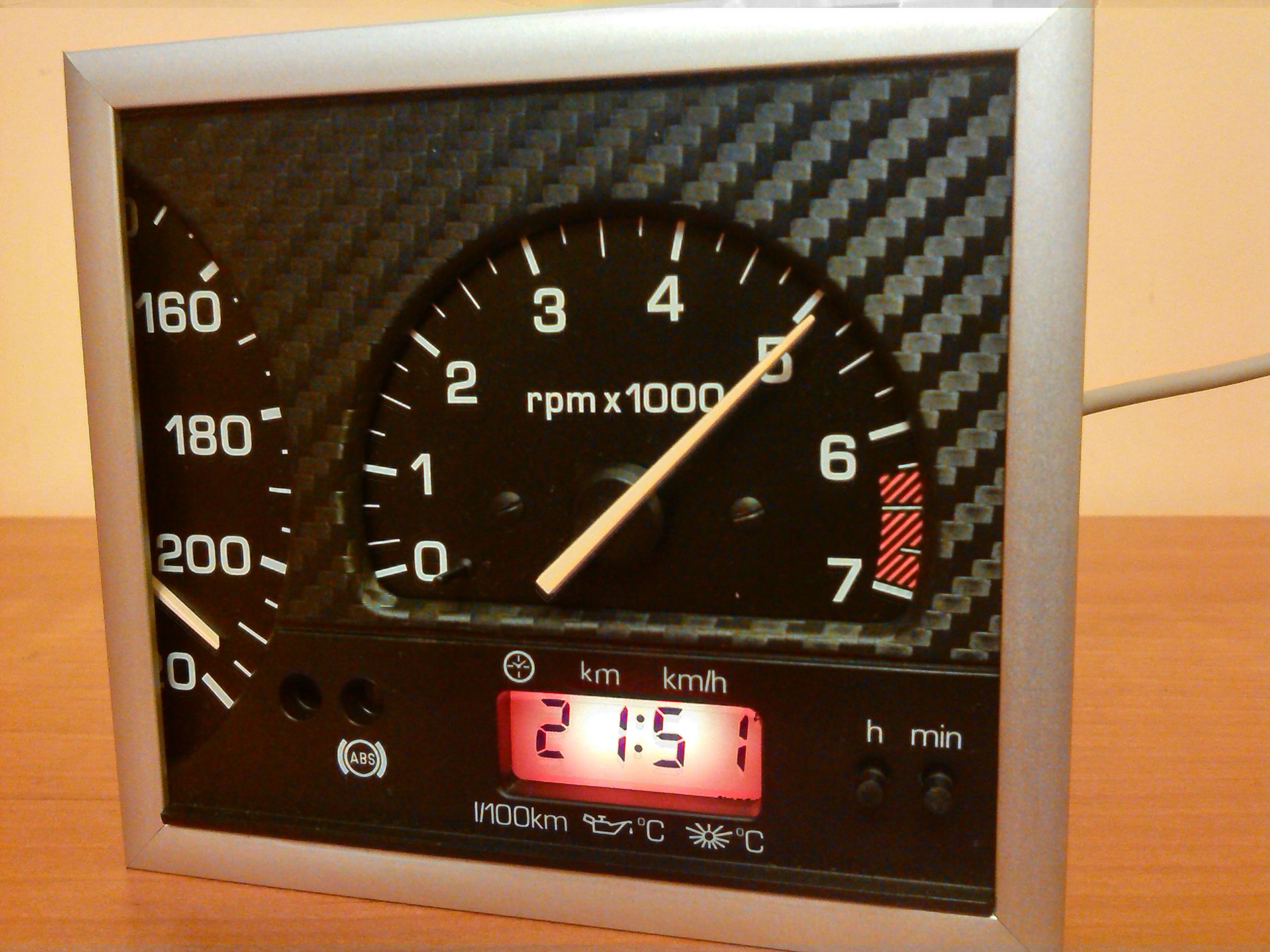 Old Instrument Cluster USB Clock - Instructables