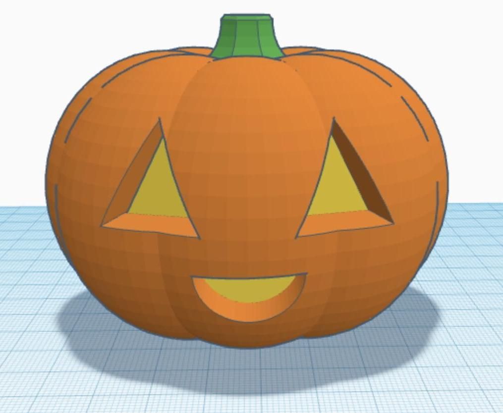 Cute Jack-O-Lantern in Tinkercad : 4 Steps - Instructables