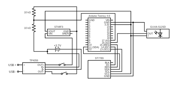 The B.U.R.N. Meter: Rechargeable Arduino UV Index Meter : 7 Steps (with ...