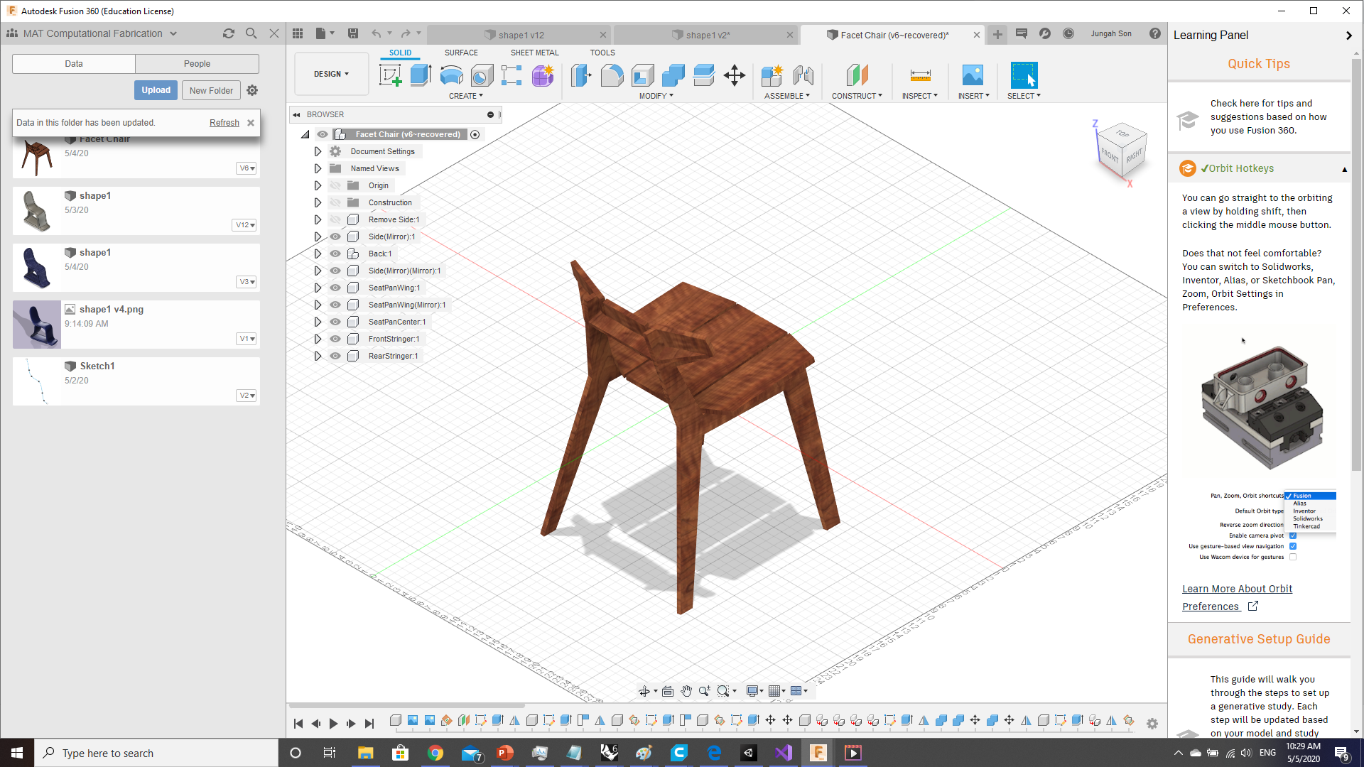 Week 5: Structurally Optimized or Generative Chair : 3 Steps ...