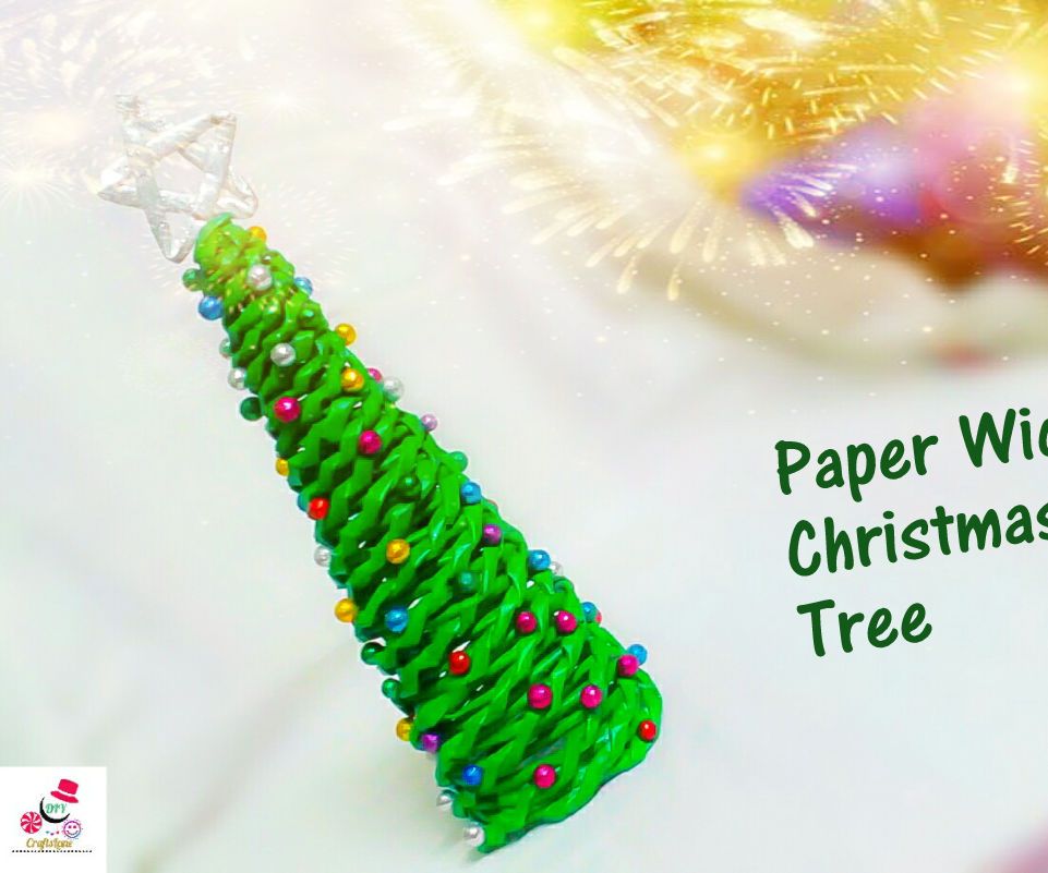 DIY Paper Wicker Christmas Tree | How to Make Paper Wicker Christmas ...