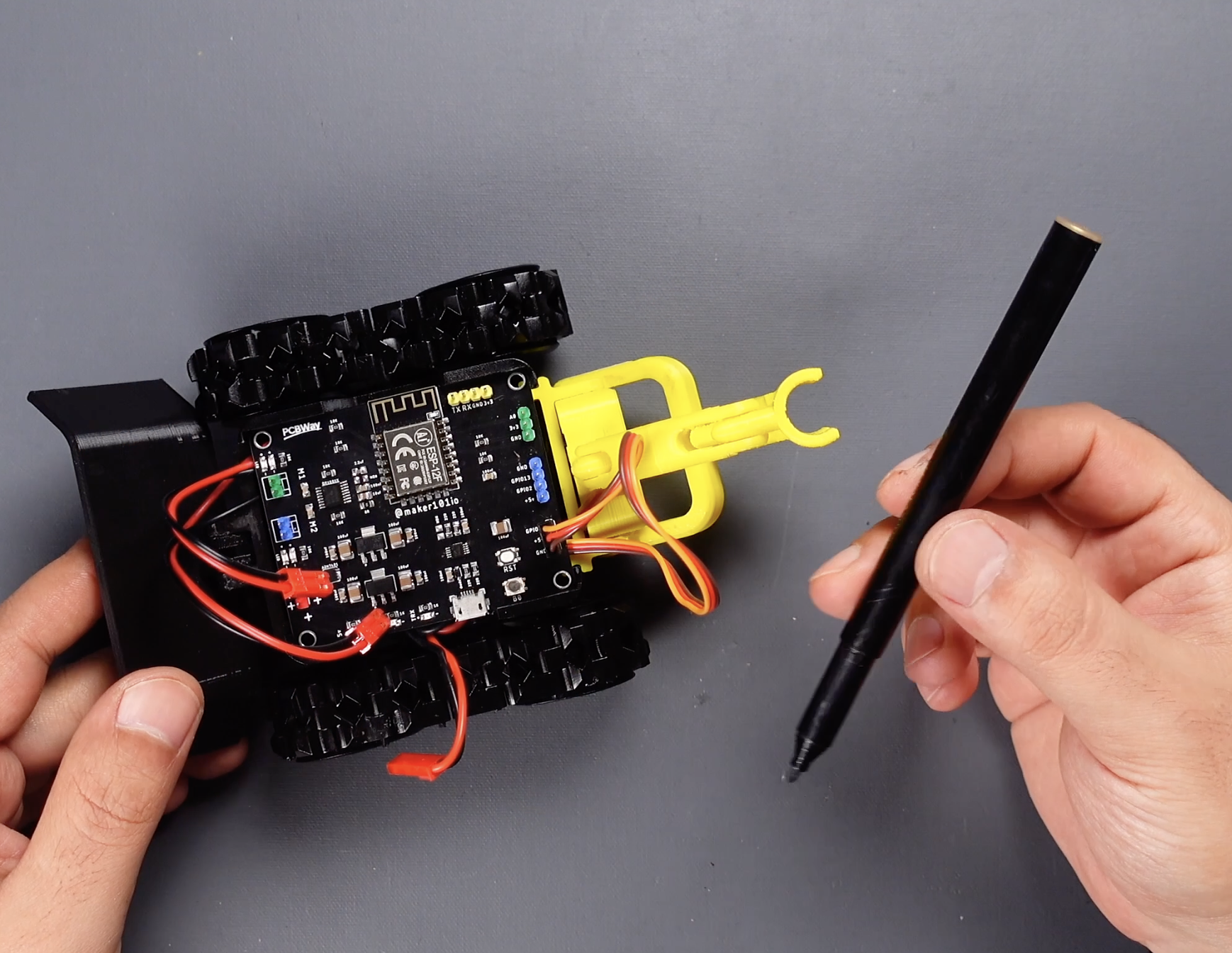 Line Following - Obstacle Avoiding - Drawing Robot (ESP8266 Dual DC ...