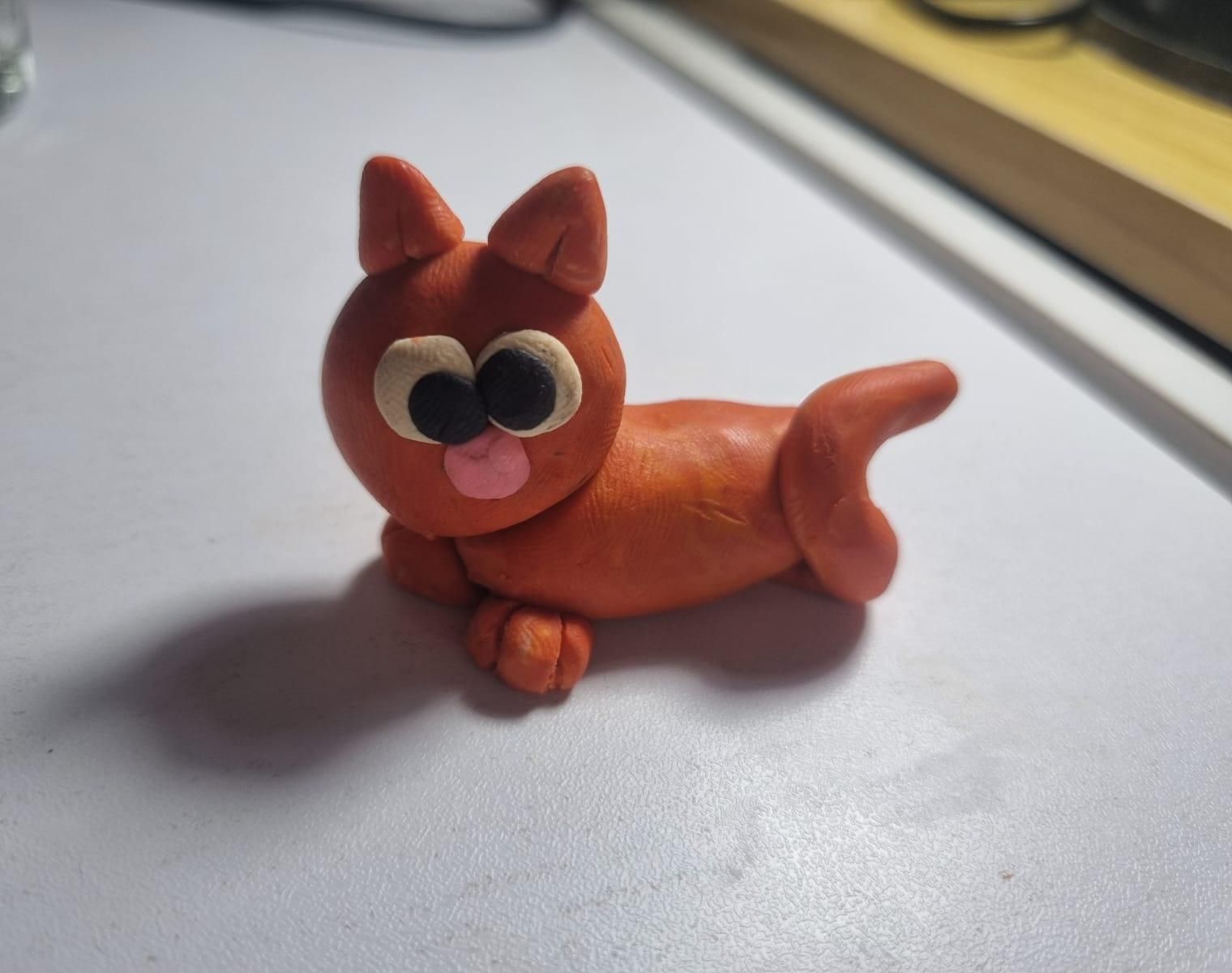 How to Make Plasticine Crazy Cat : 4 Steps - Instructables