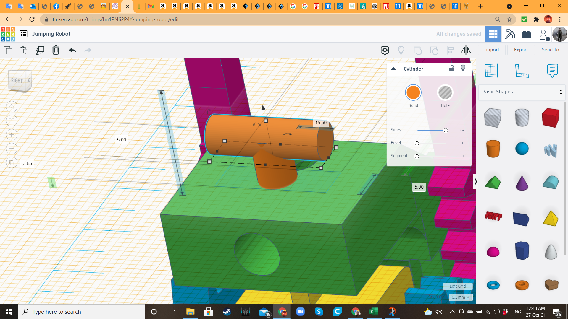 Tinkercad Robotics for School: Gerbil, the Jumping Robot! : 18 Steps ...