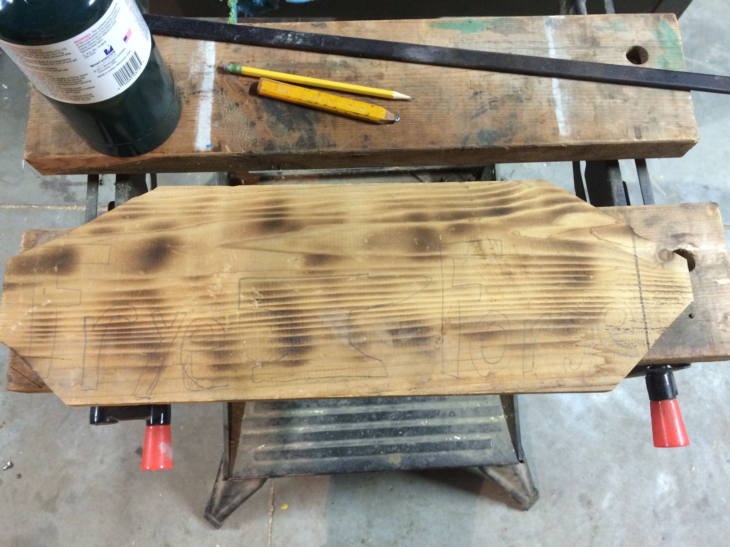 Rustic Burned Shop Sign : 5 Steps - Instructables