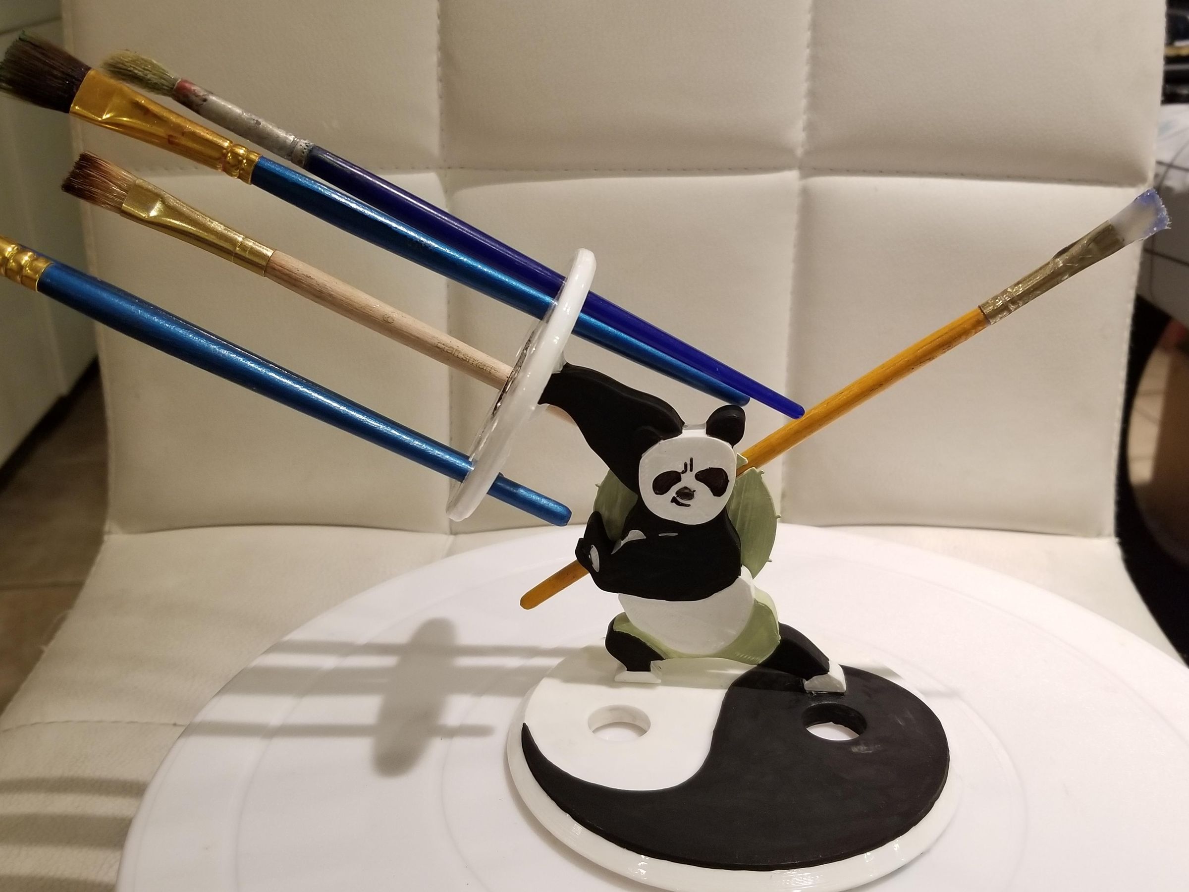Panda Master Pencil and Paintbrush Holder : 4 Steps - Instructables