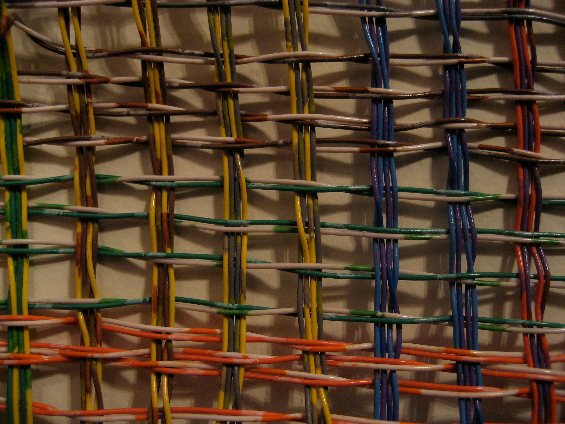 Woven Telephone Wire Wall Hanging - Instructables