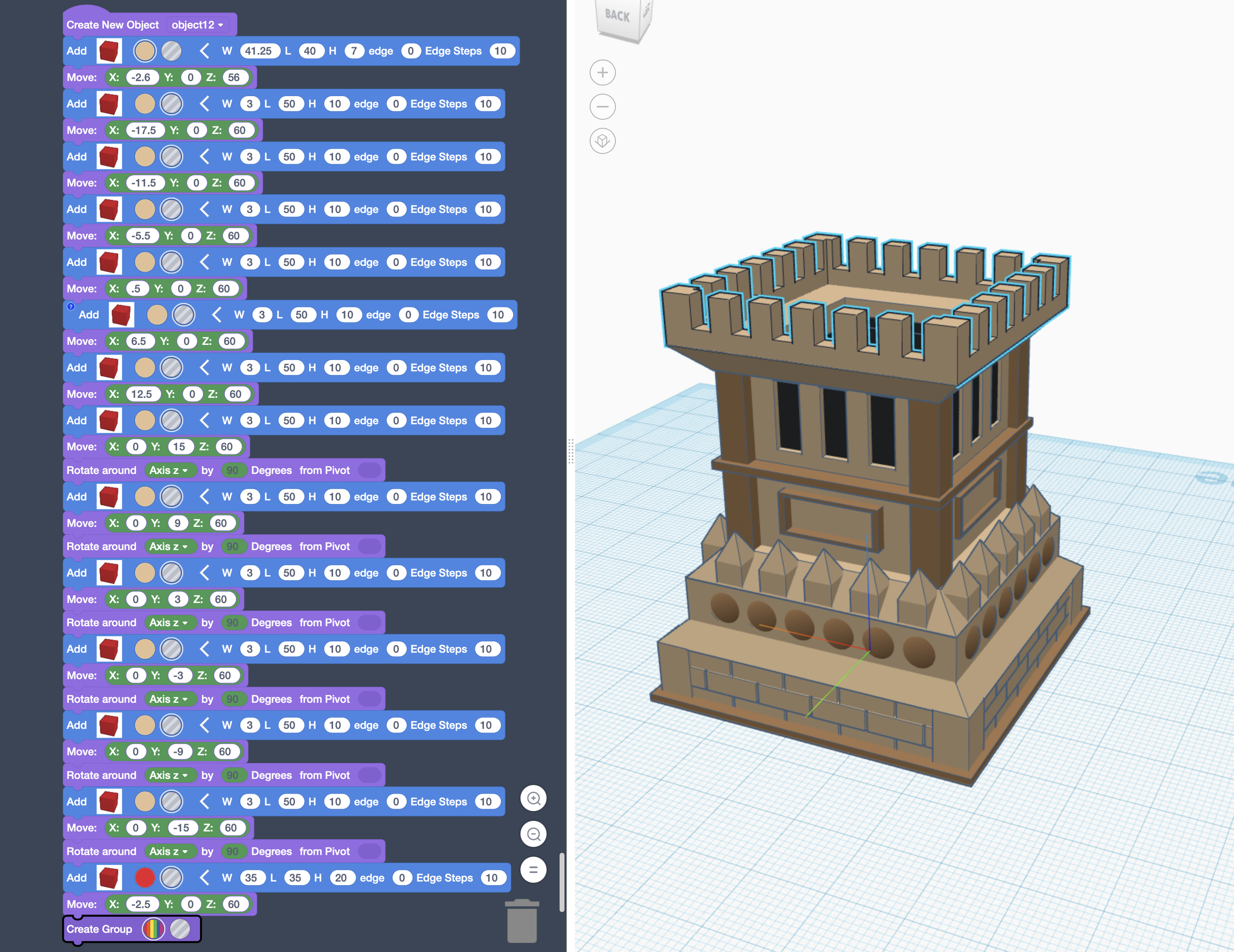 Castle Planter (with Tinkercad Code Blocks) : 25 Steps (with Pictures ...