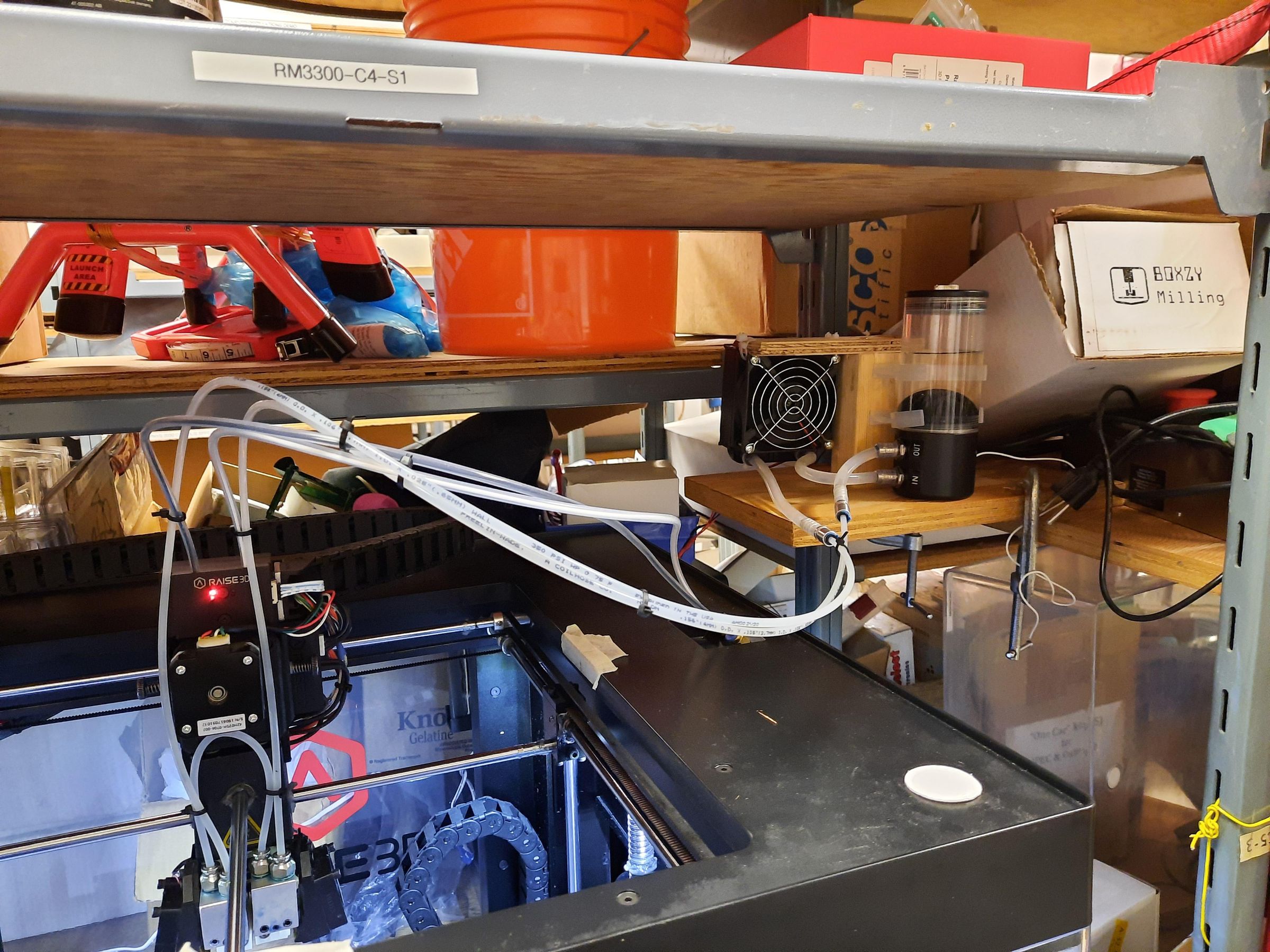 Water Cooling System for Raise3D Pro2 Printers Made Using Hand-tools ...