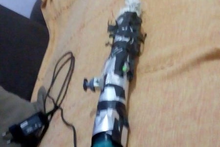 Motion Sensing Lightsaber Game Controller With Some Scrap : 13 Steps - Instructables