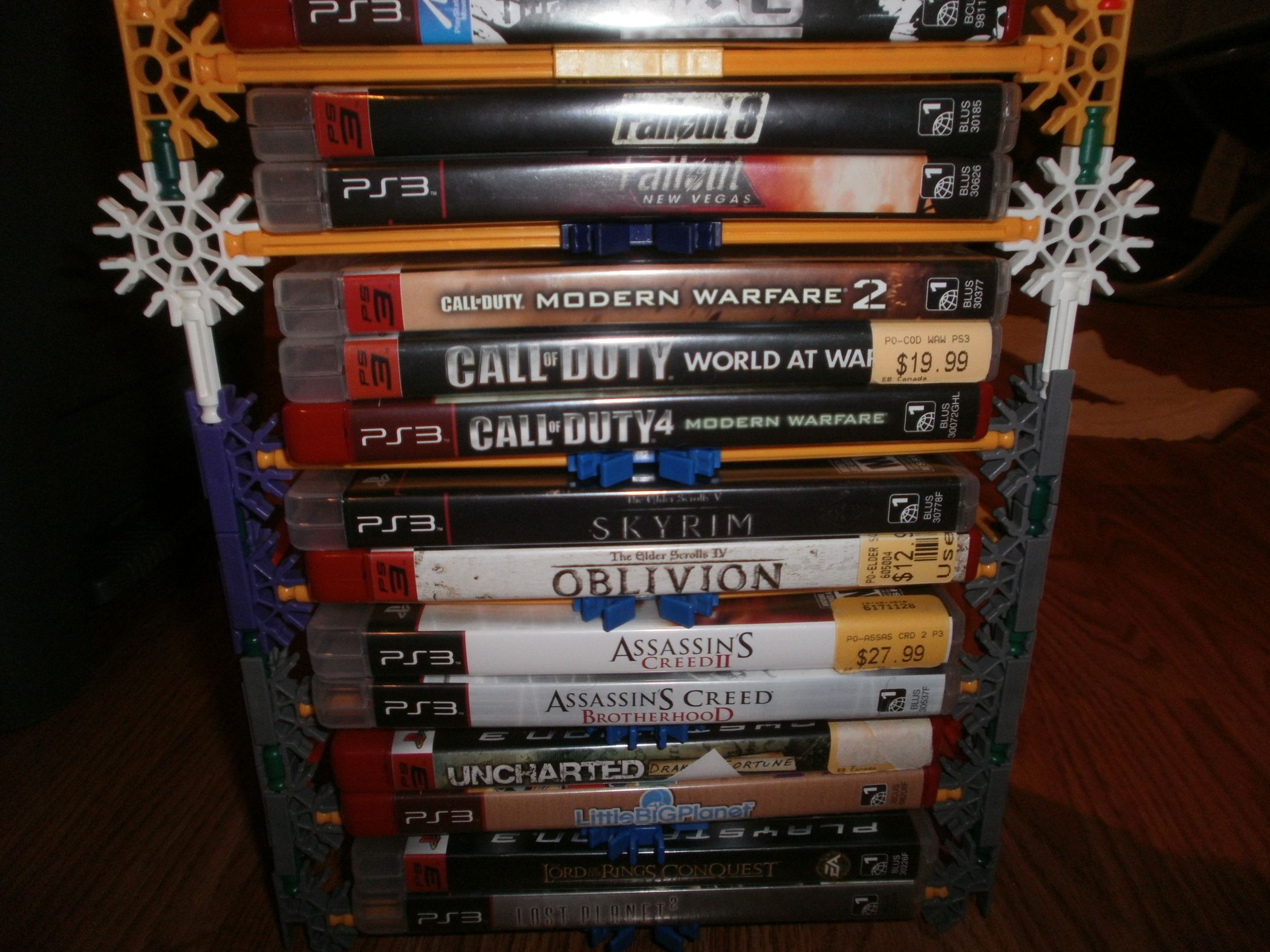 Knex PS3 Game Holder : 7 Steps - Instructables