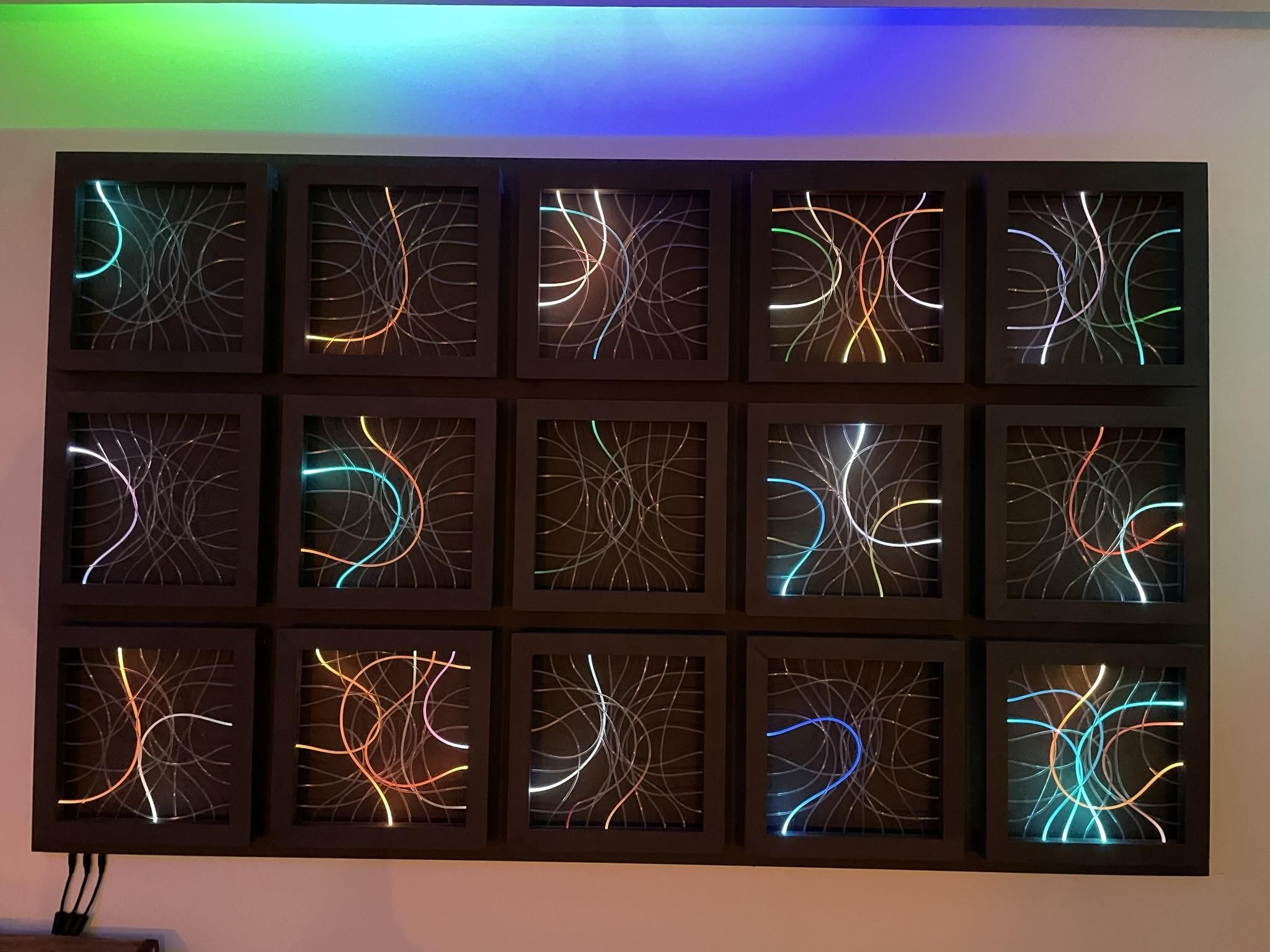 Fiber Optic and LEDs - a Wall Decoration : 6 Steps (with Pictures ...