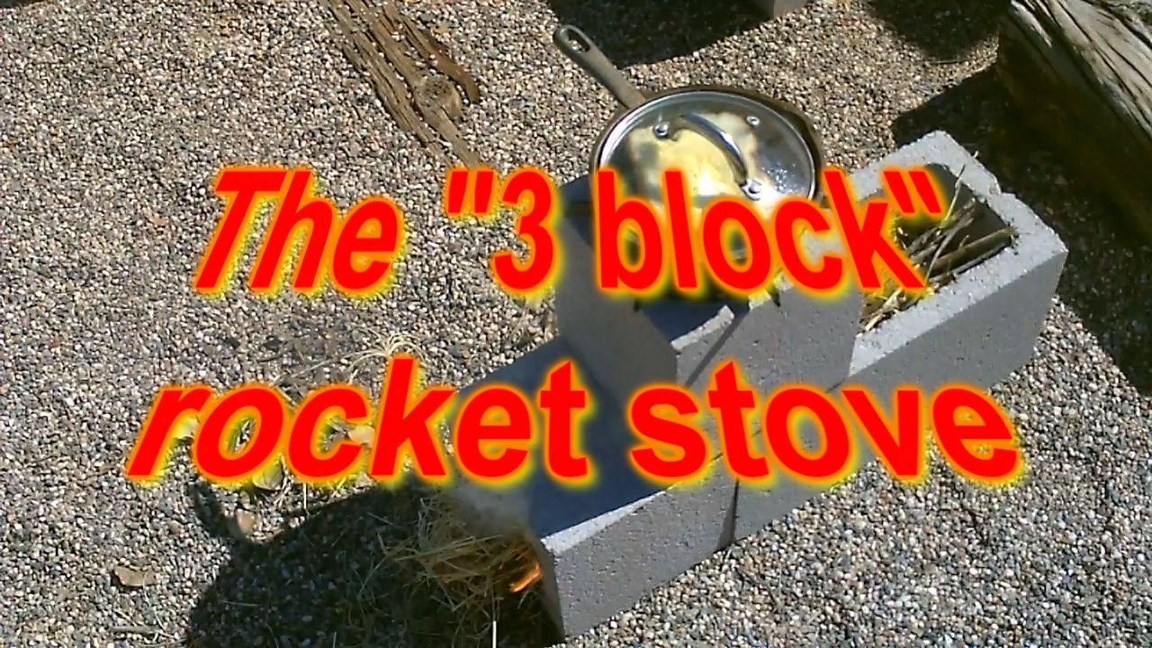 The (3 Block) Rocket Stove! - Concrete Rocket Stove - (and Smoker Too ...