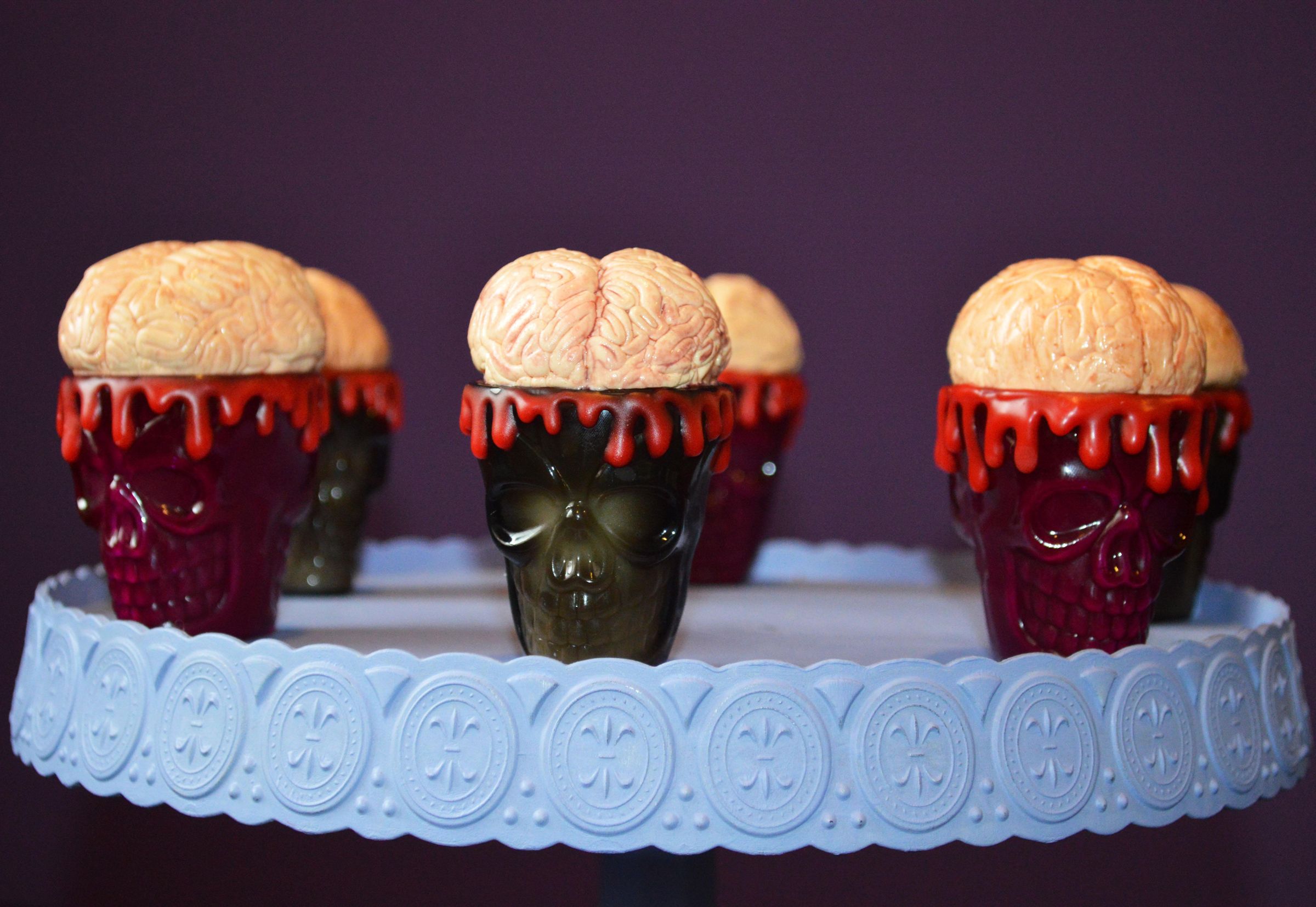 Chocolate Raspberry Brain Halloween Dessert : 11 Steps (with Pictures ...