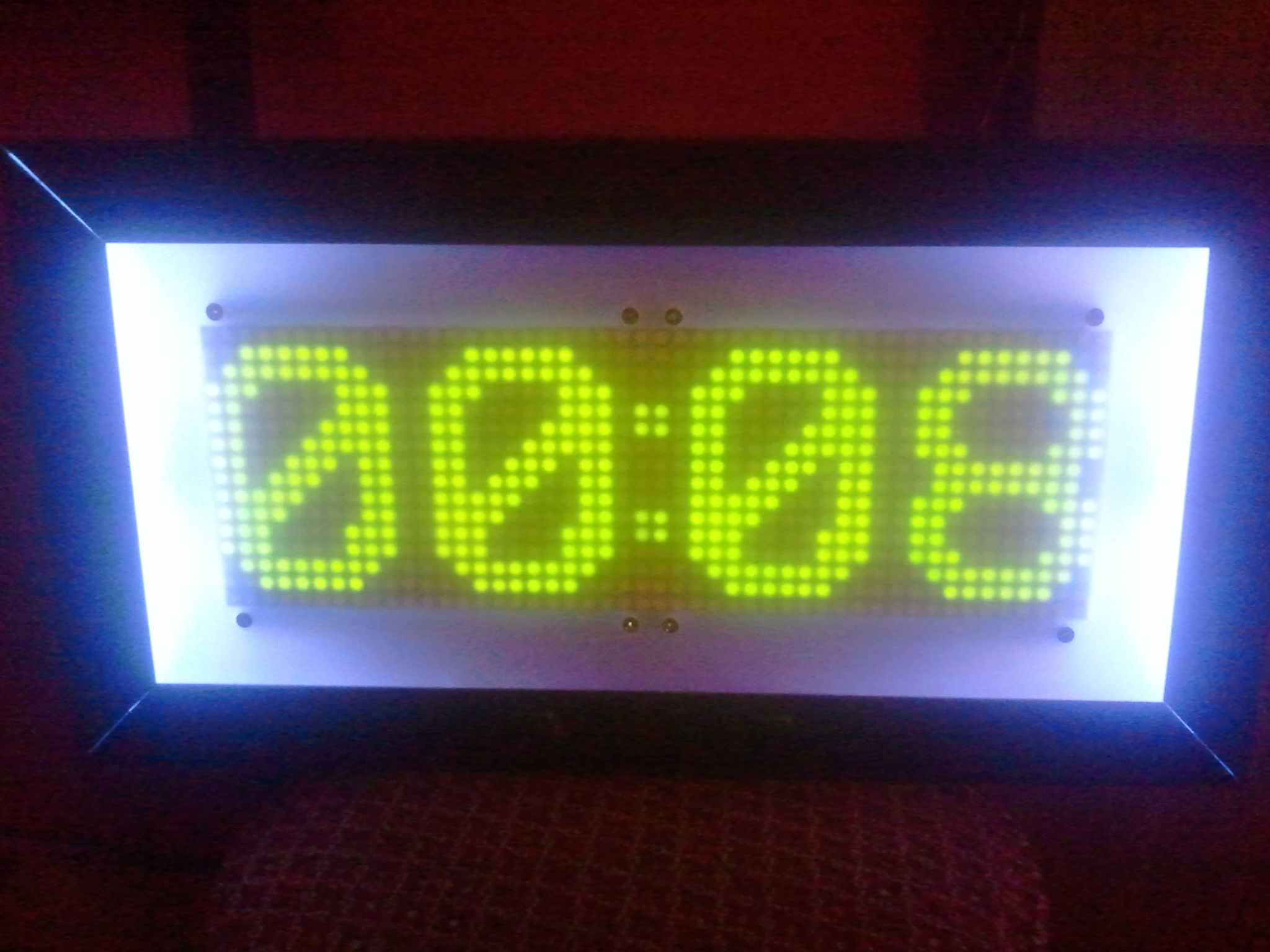 Rainbow Mega Pong Clock : 3 Steps - Instructables