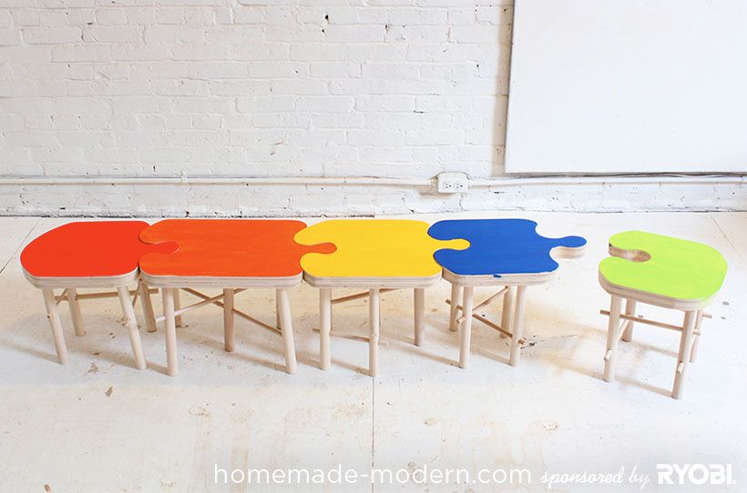 HomeMade Modern DIY Puzzle Stool : 15 Steps (with Pictures) - Instructables
