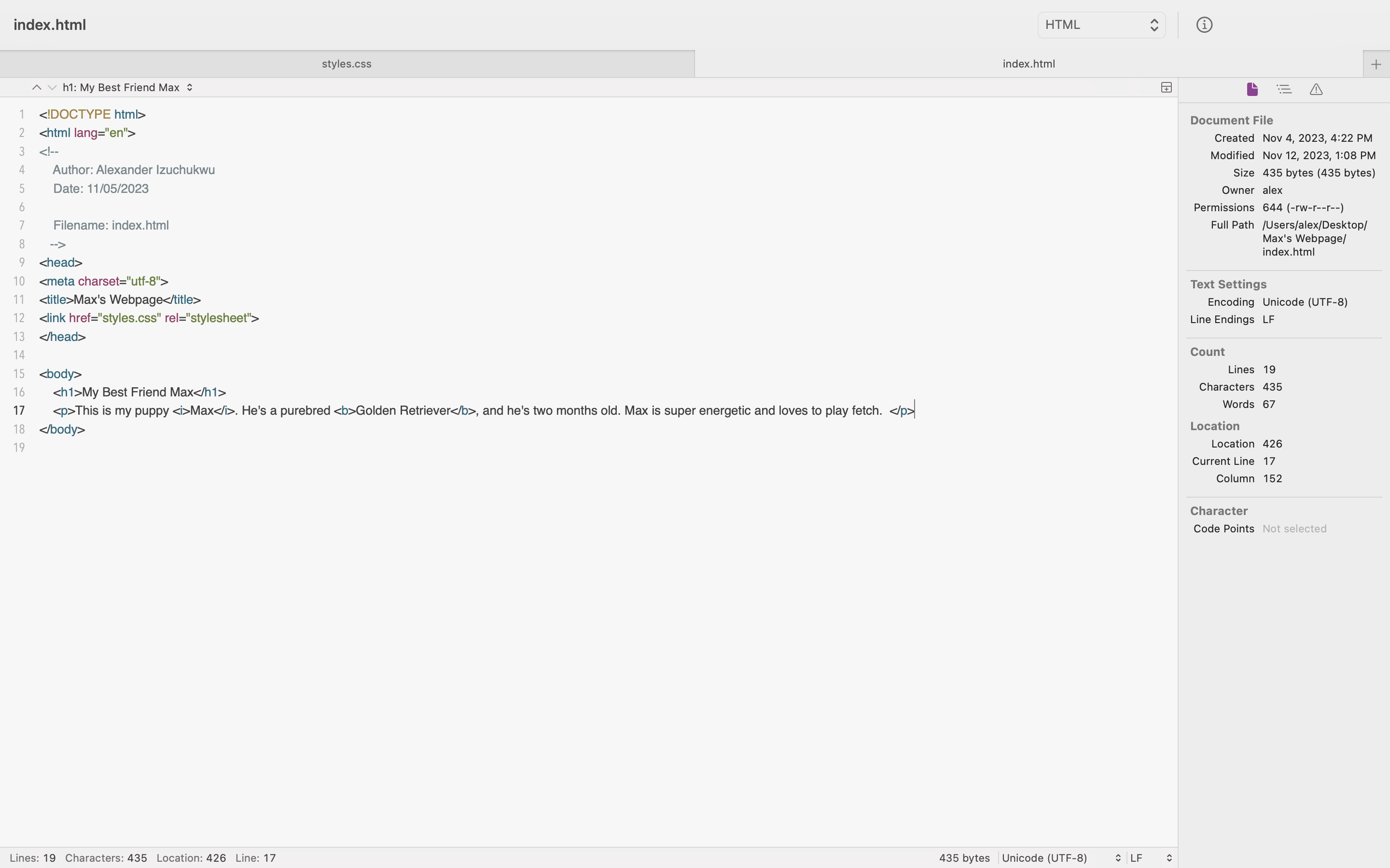 Designing a Simple Webpage Using HTML and CSS : 10 Steps - Instructables