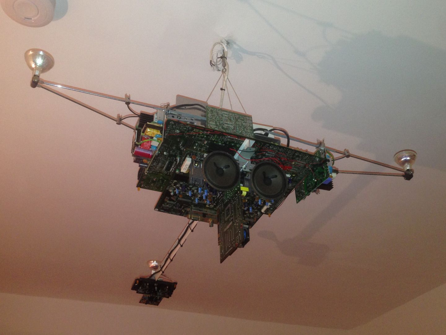 Circuit Board Ceiling Lamp W/ Blinkenlights : 5 Steps (with Pictures ...