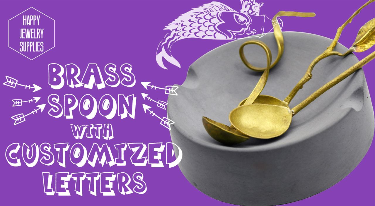 DIY Tutorial - How to Make a Brass Spoon With Customized Letters?? : 18 ...