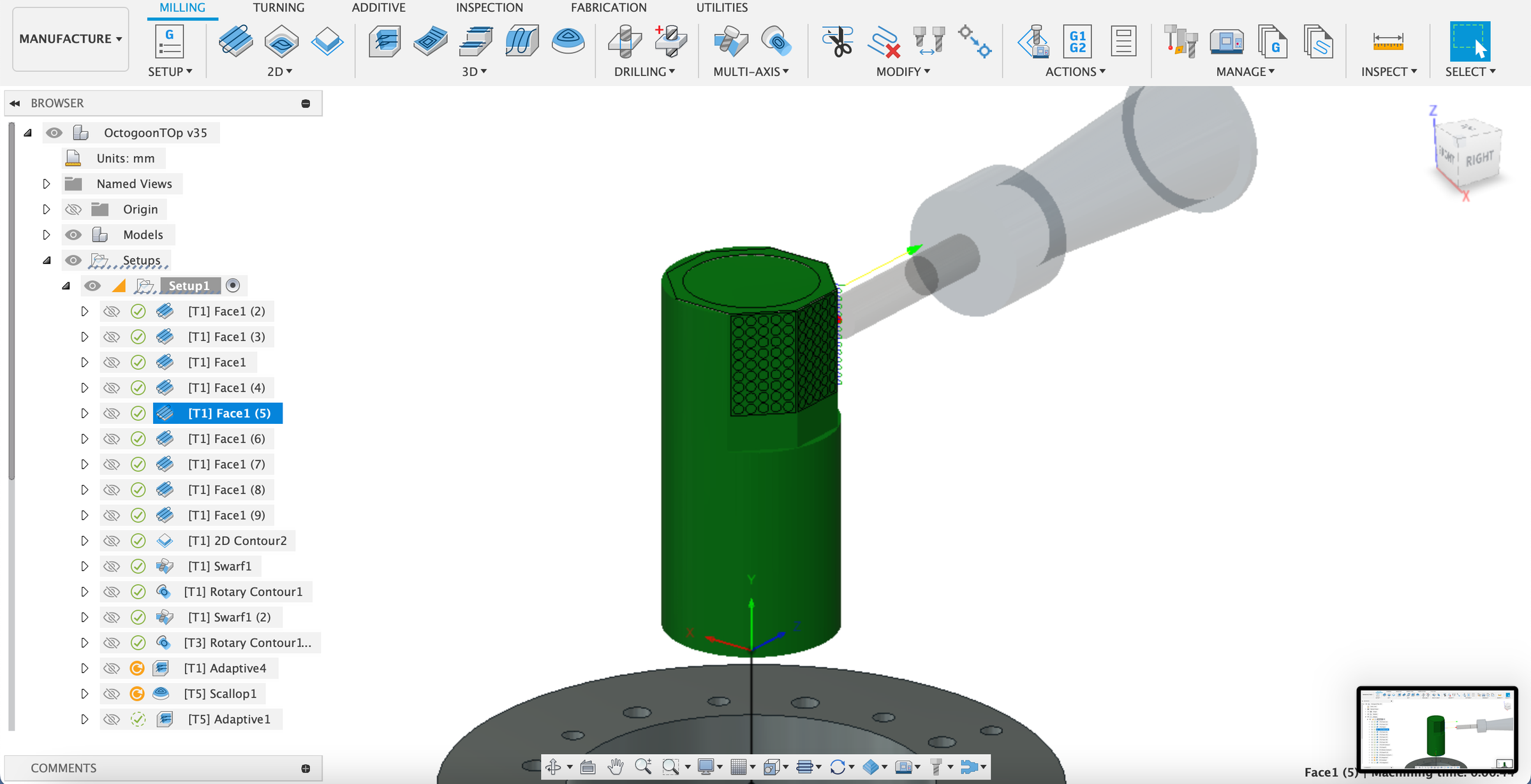 5-Axis CNC Milled Knob Using Fusion 360 Manufacturing : 22 Steps (with ...