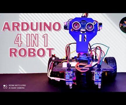 Arduino Obstacle Avoidance Line Follower Robot Projects 2021 : 4 Steps ...