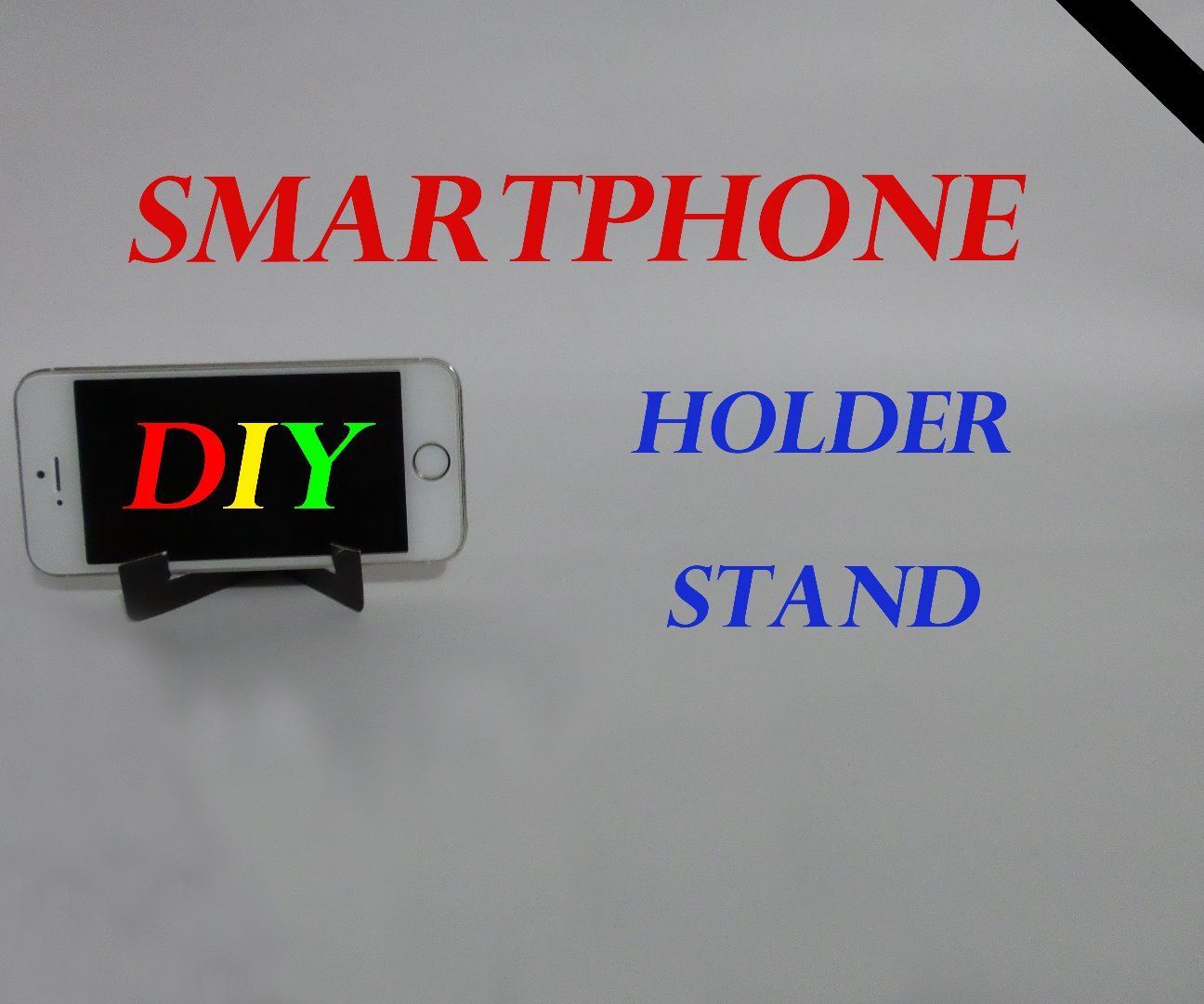How to Make Smartphone Stand/Holder From Info Card (DIY) : 3 Steps ...
