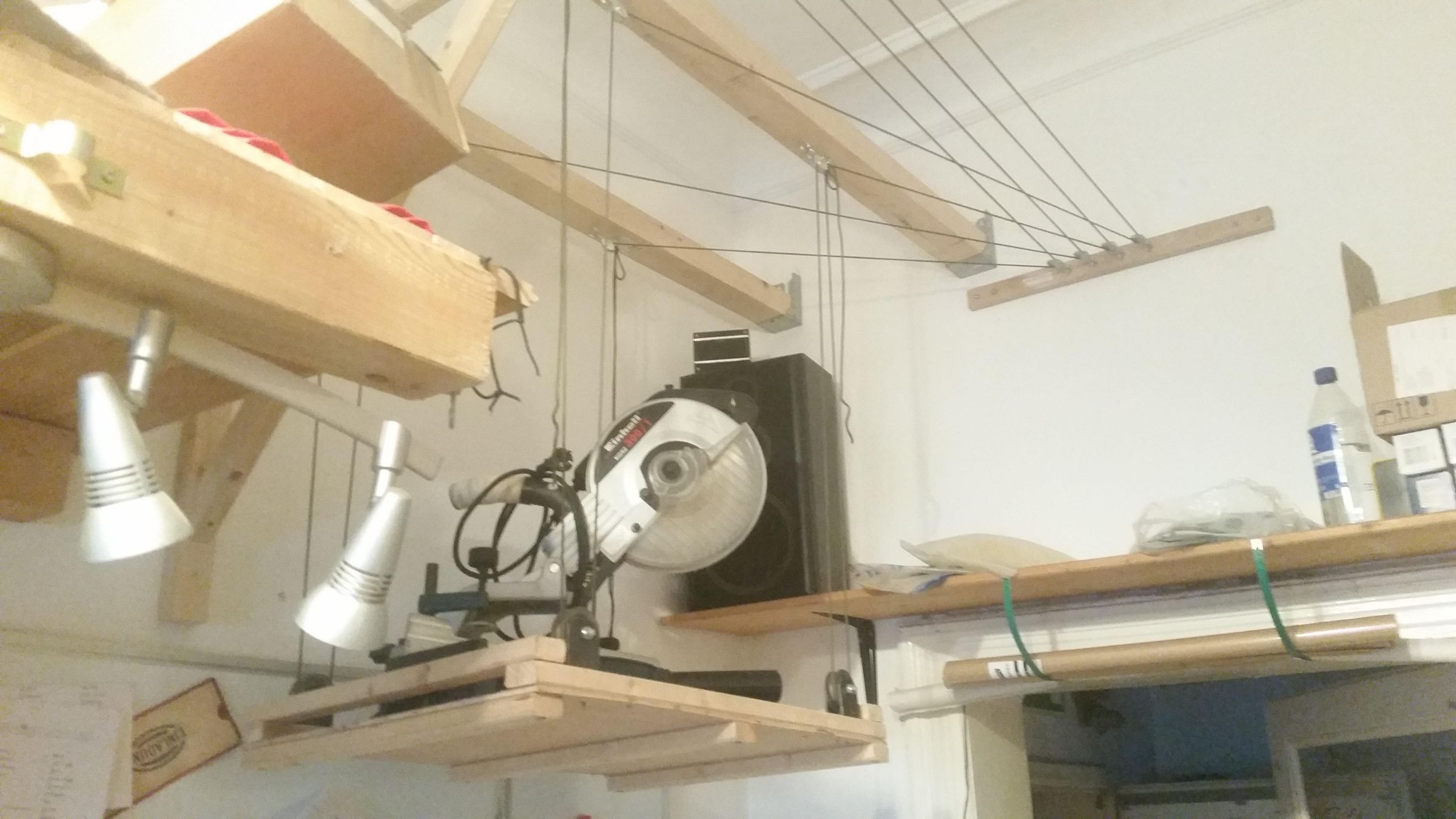 Paracord and Pulley Hanging Table : 11 Steps (with Pictures ...