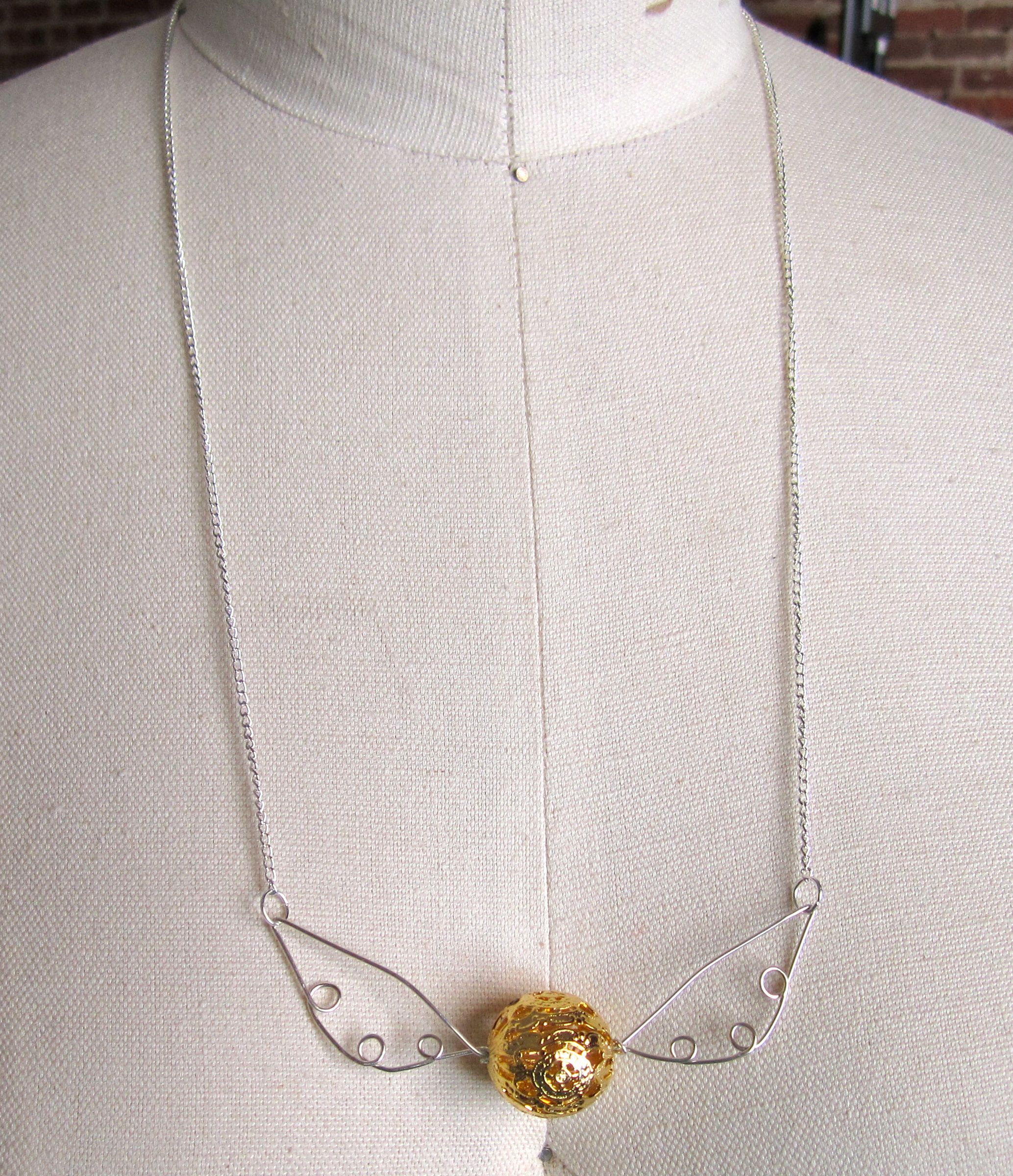 Make a Golden Snitch Necklace! : 9 Steps (with Pictures) - Instructables