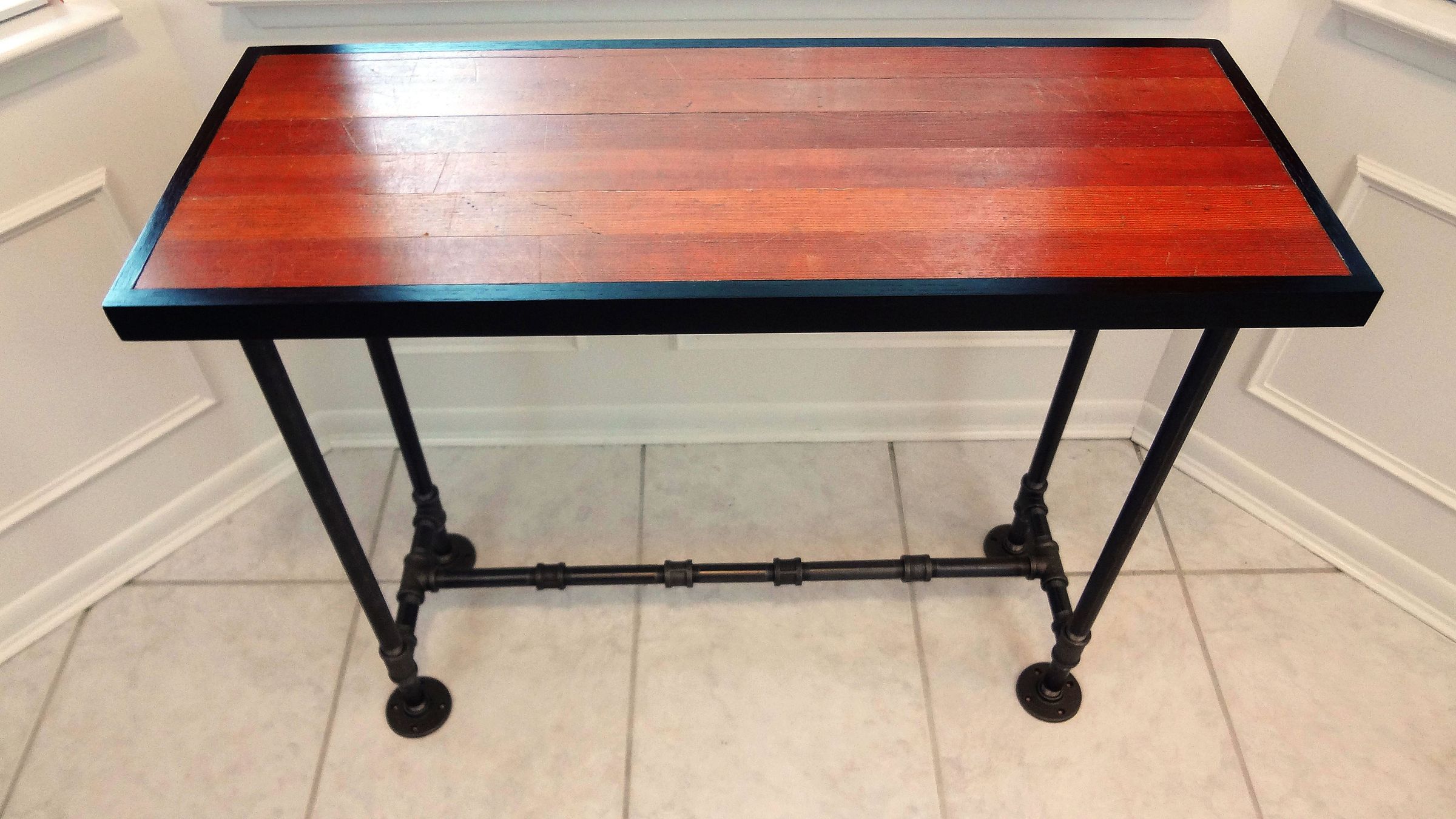 A Table From Discarded Wood Flooring : 6 Steps (with Pictures ...