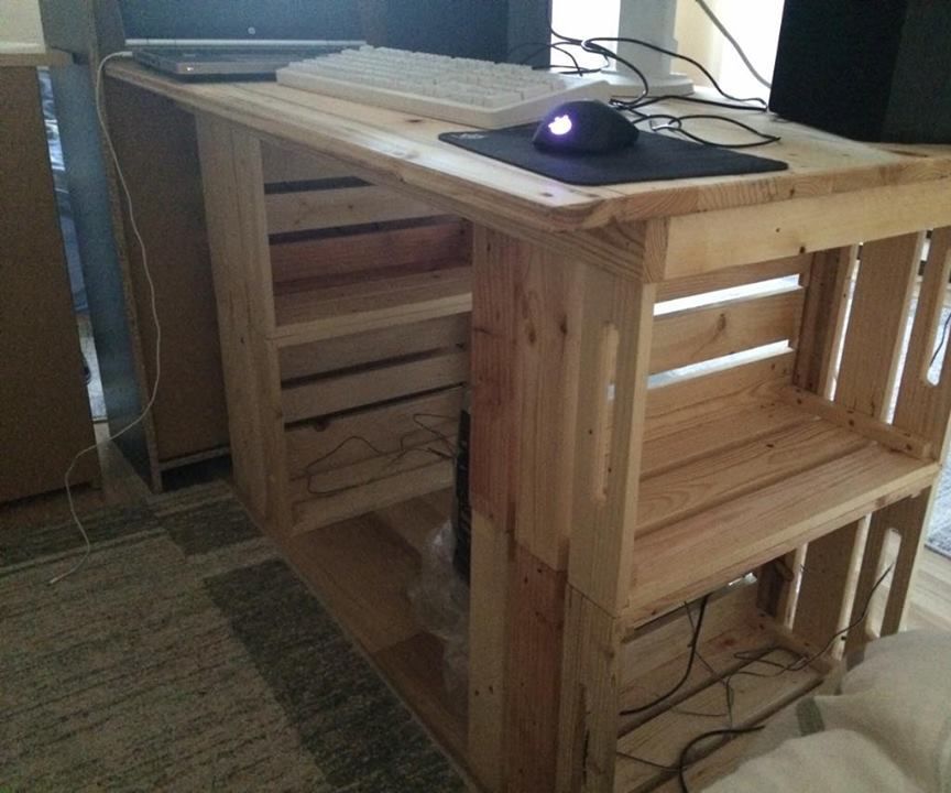 Pallet Crate Desk : 5 Steps (with Pictures) - Instructables