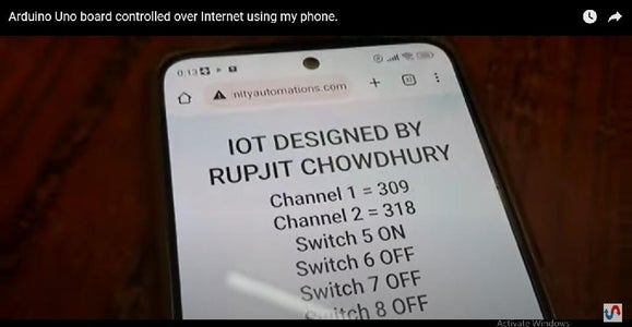 Arduino Uno Board Controlled Over Internet Using My Phone - IOT Application # 2 - Instructables