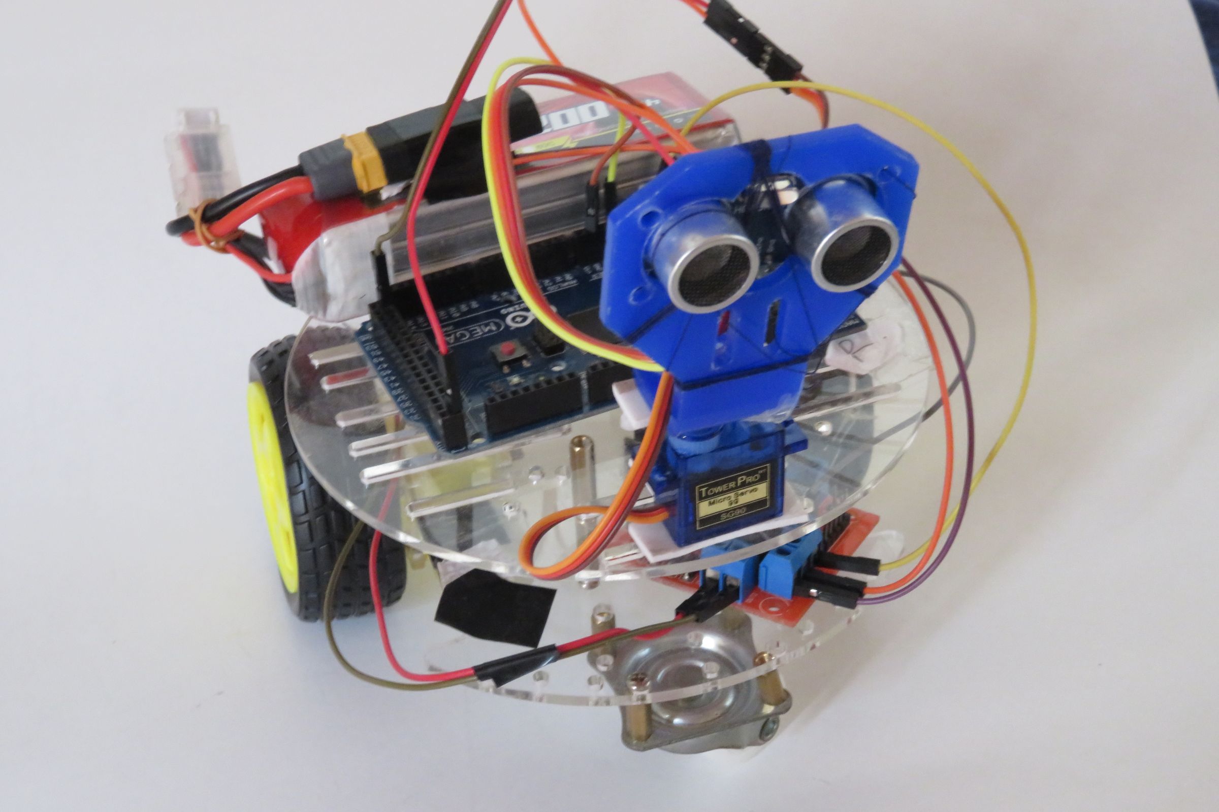 Obstacle Avoiding Robot With Servo Motor Arduino : 6 Steps (with ...