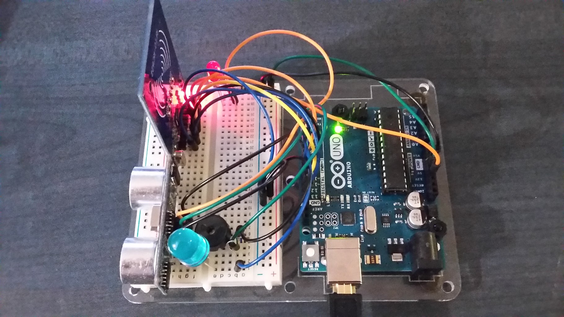 Arduino Ultrasonic Alarm 7 Steps With Pictures Instructables