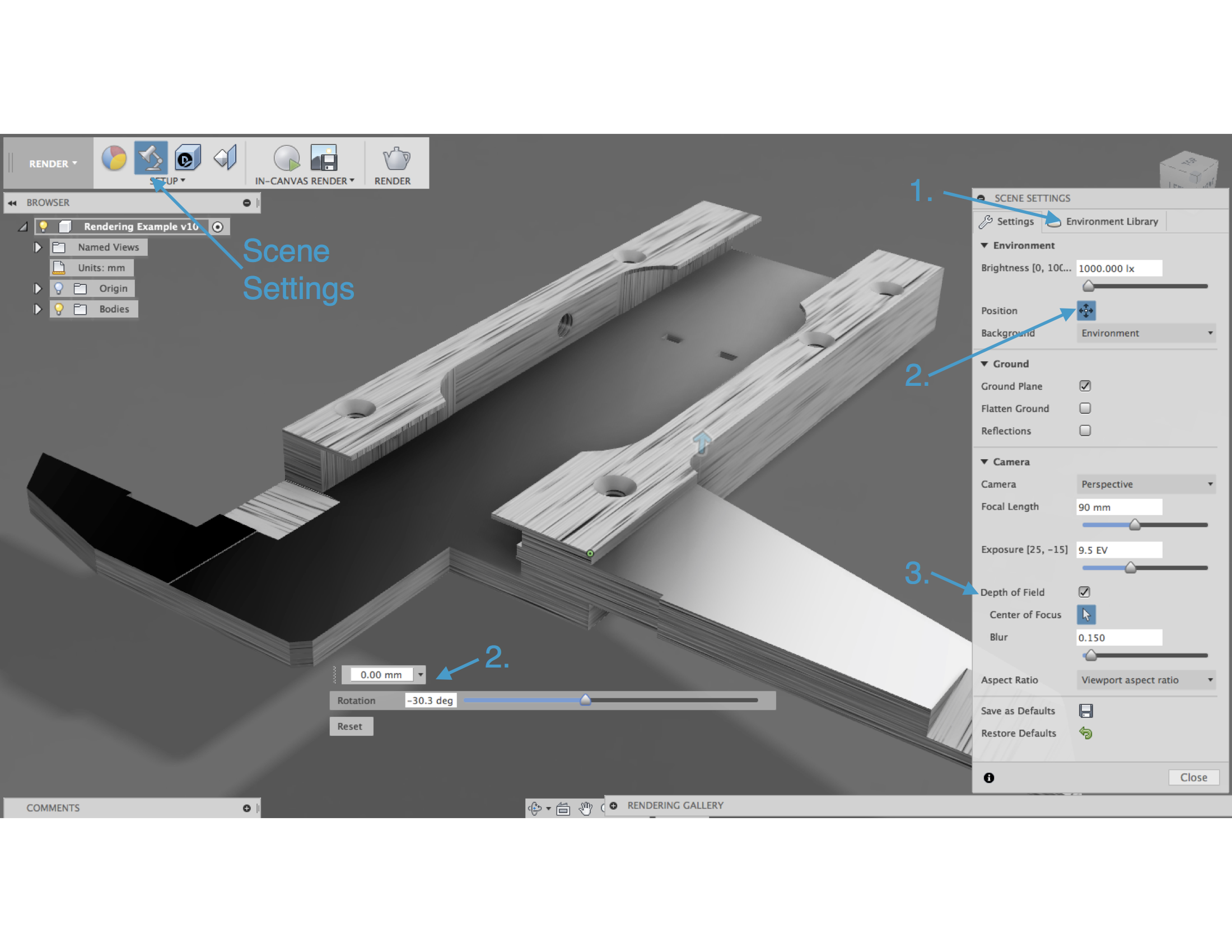 Rendering Realistic Machined Parts in Fusion 360 (Basic) : 6 Steps ...
