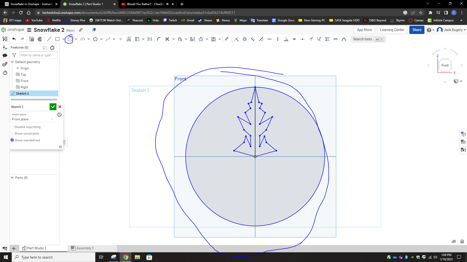 Creating a Snowflake in Onshape : 9 Steps - Instructables