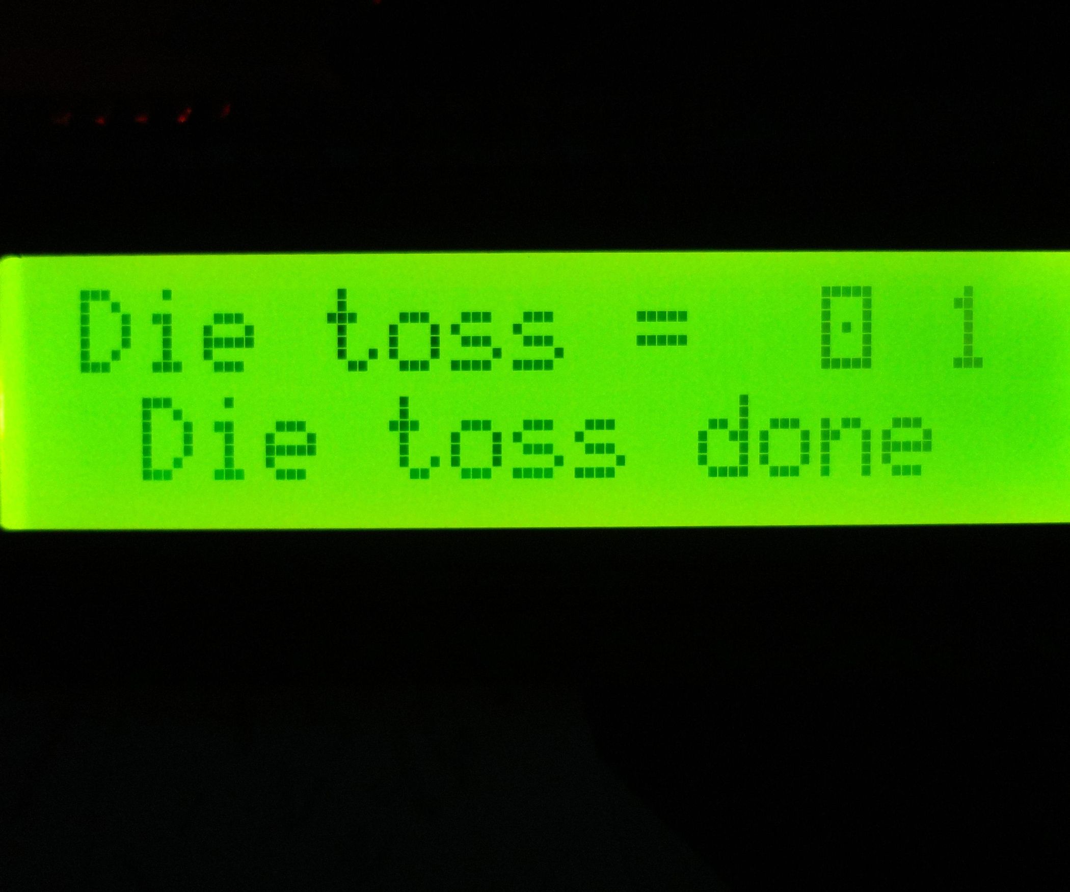 Die Toss Simulation With LCD Custom Characters : 3 Steps (with Pictures ...