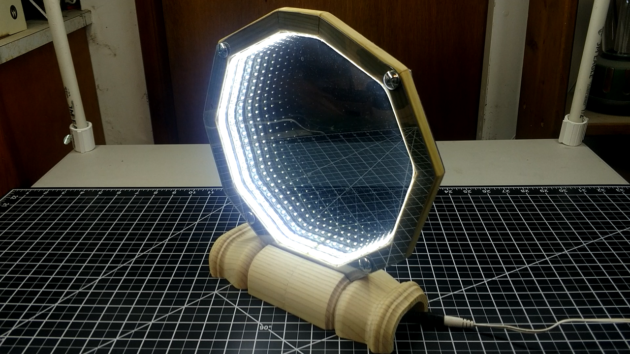 Make a 2 Sided, Desktop Infinity Mirror : 14 Steps (with Pictures ...