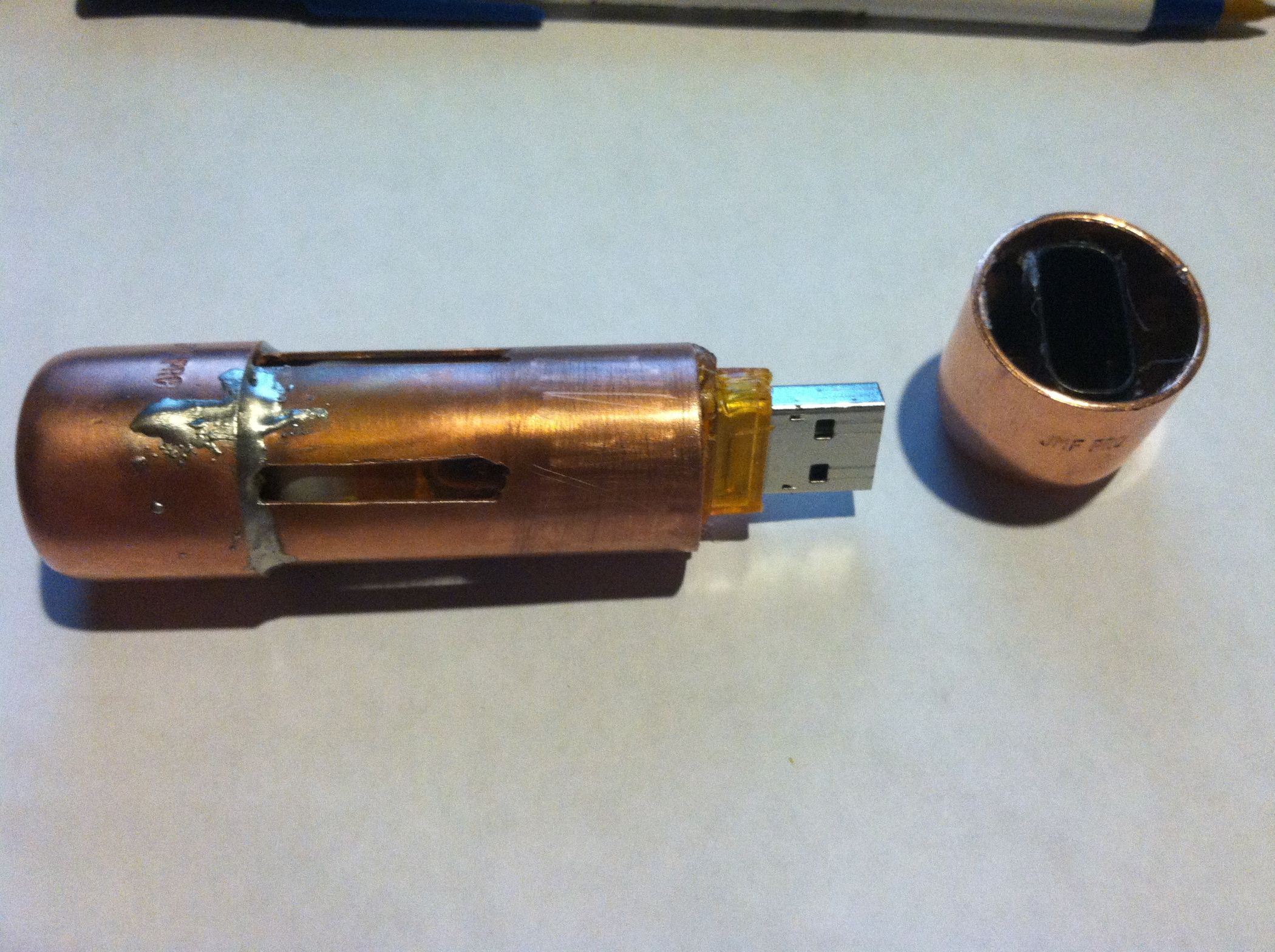 Copper Usb Pen/ Flash Drive With Vacuum Tube : 4 Steps - Instructables