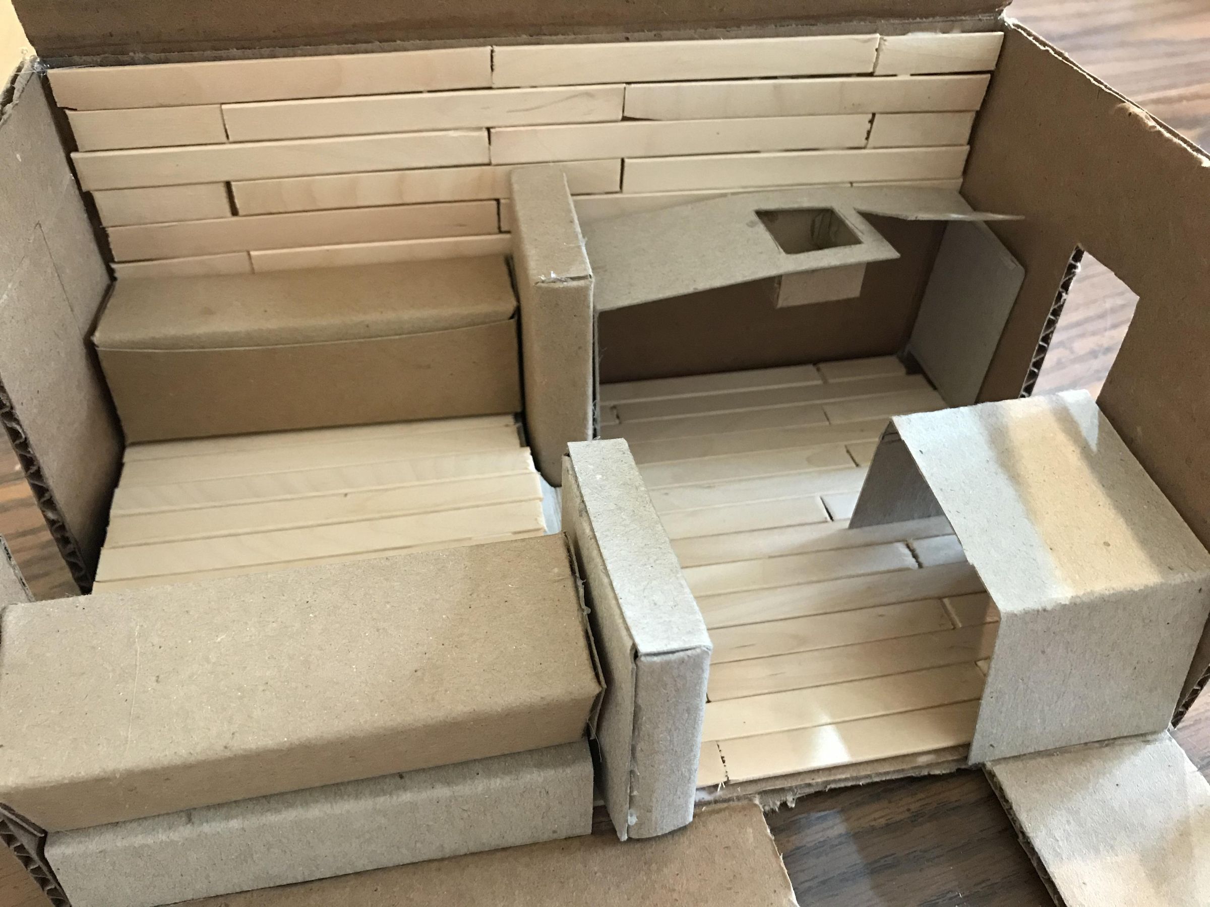 Van Life (or Tiny House) Model: Cardboard-Aided Design : 6 Steps ...
